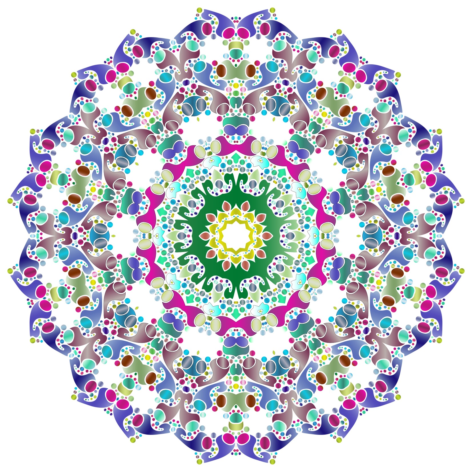 Hexagonal star colorful prismatic free image download