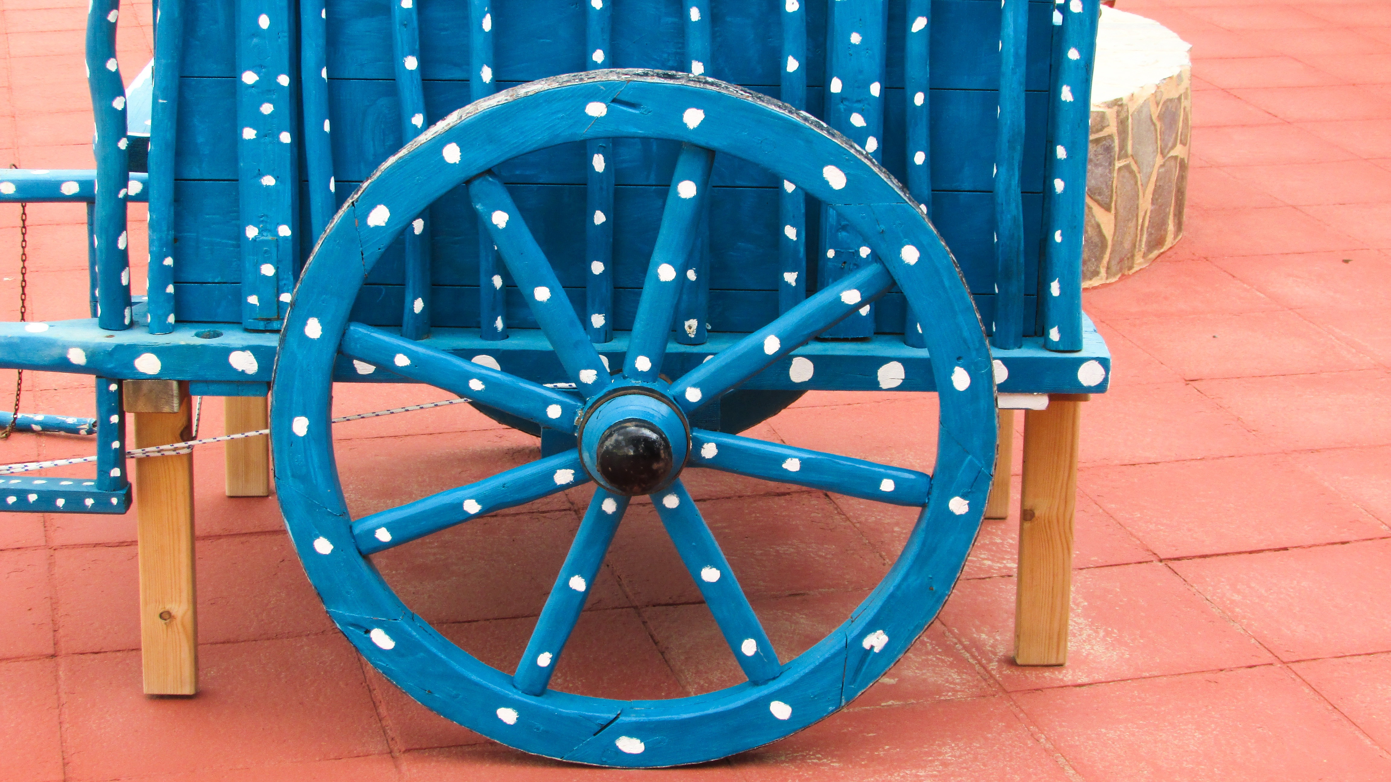 Blue cart wheel free image download