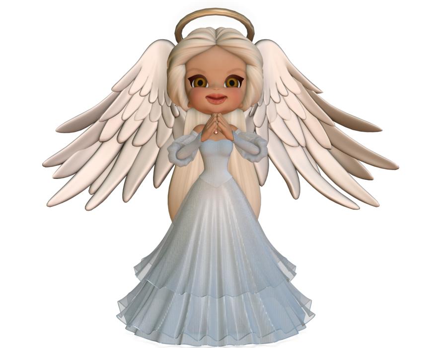 Cartoon sweet female angel free image download