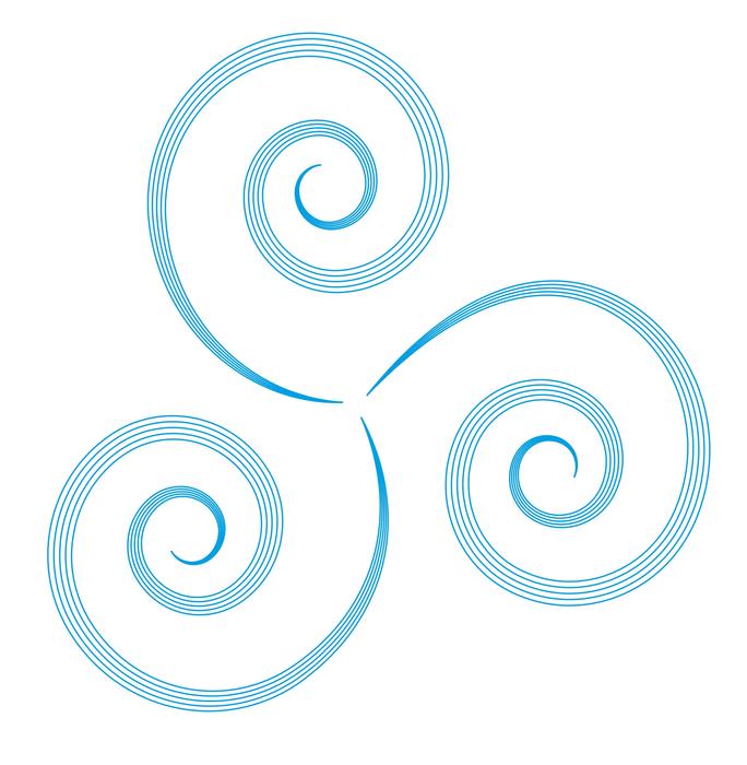 Triskell symbol celtic logo free image download