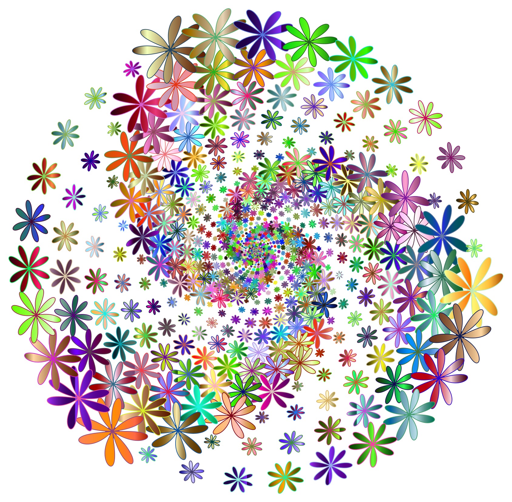Floral flowers colorful psychedelic free image download