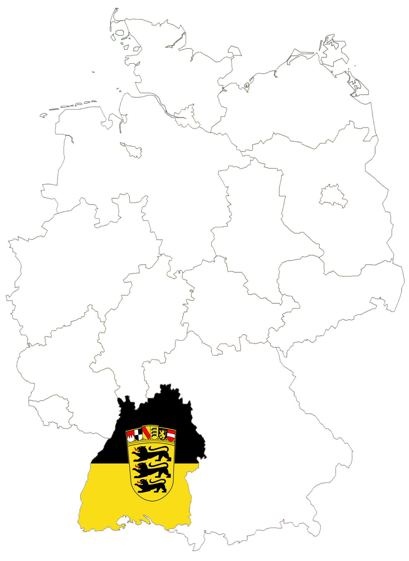 Germany germany map regions free image download