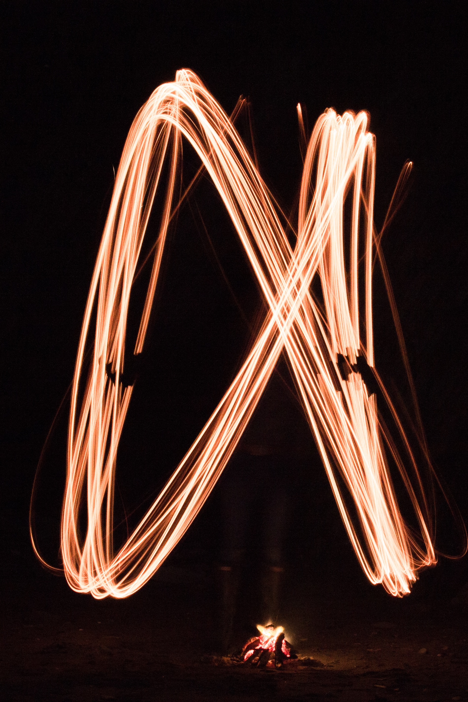 Light show at night free image download