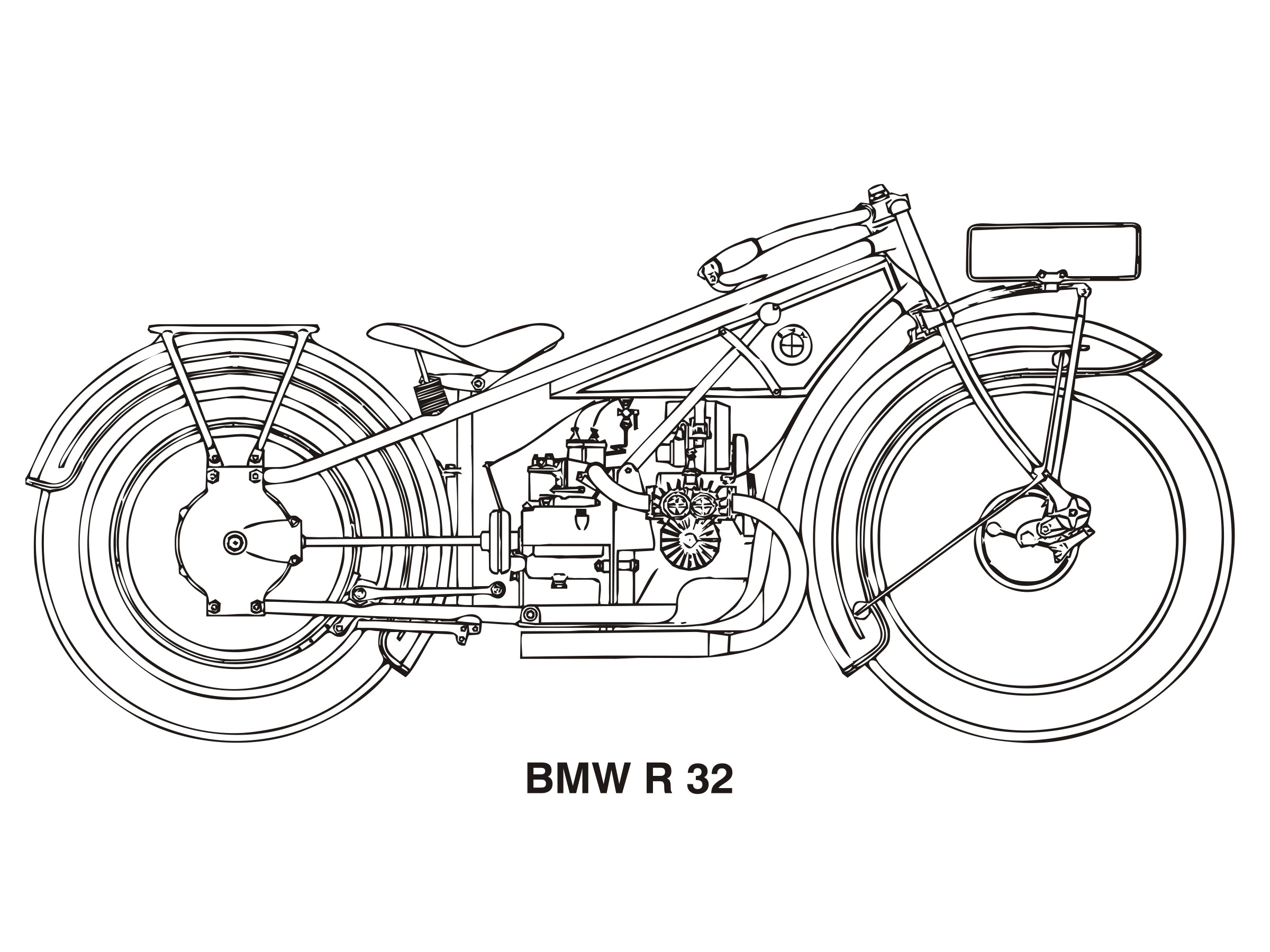 Bmw classic historical motorcycle free image download