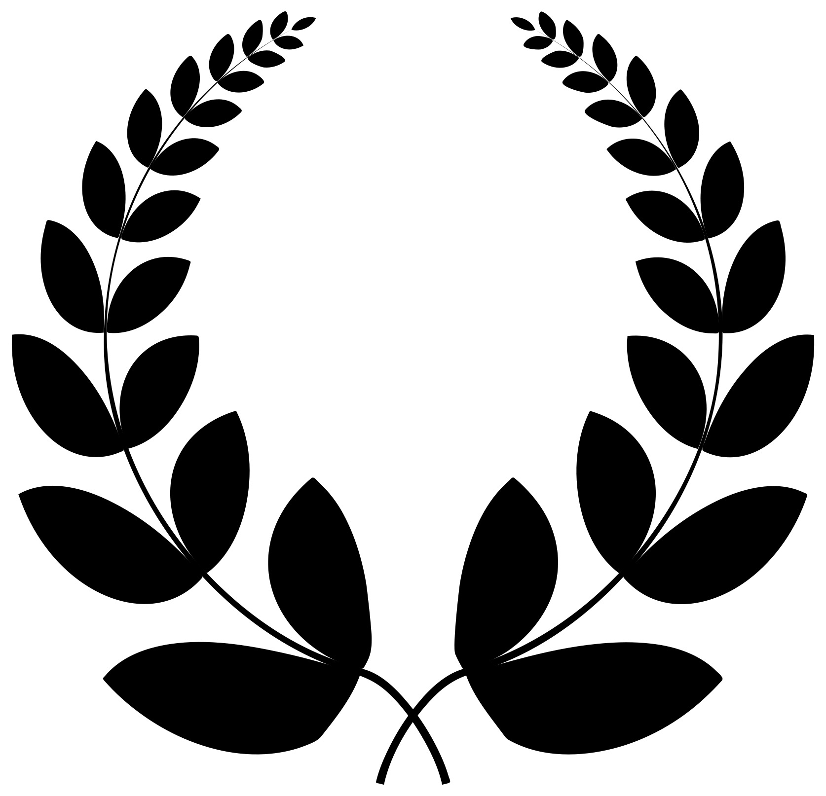 Black conquest laurel silhouette free image download