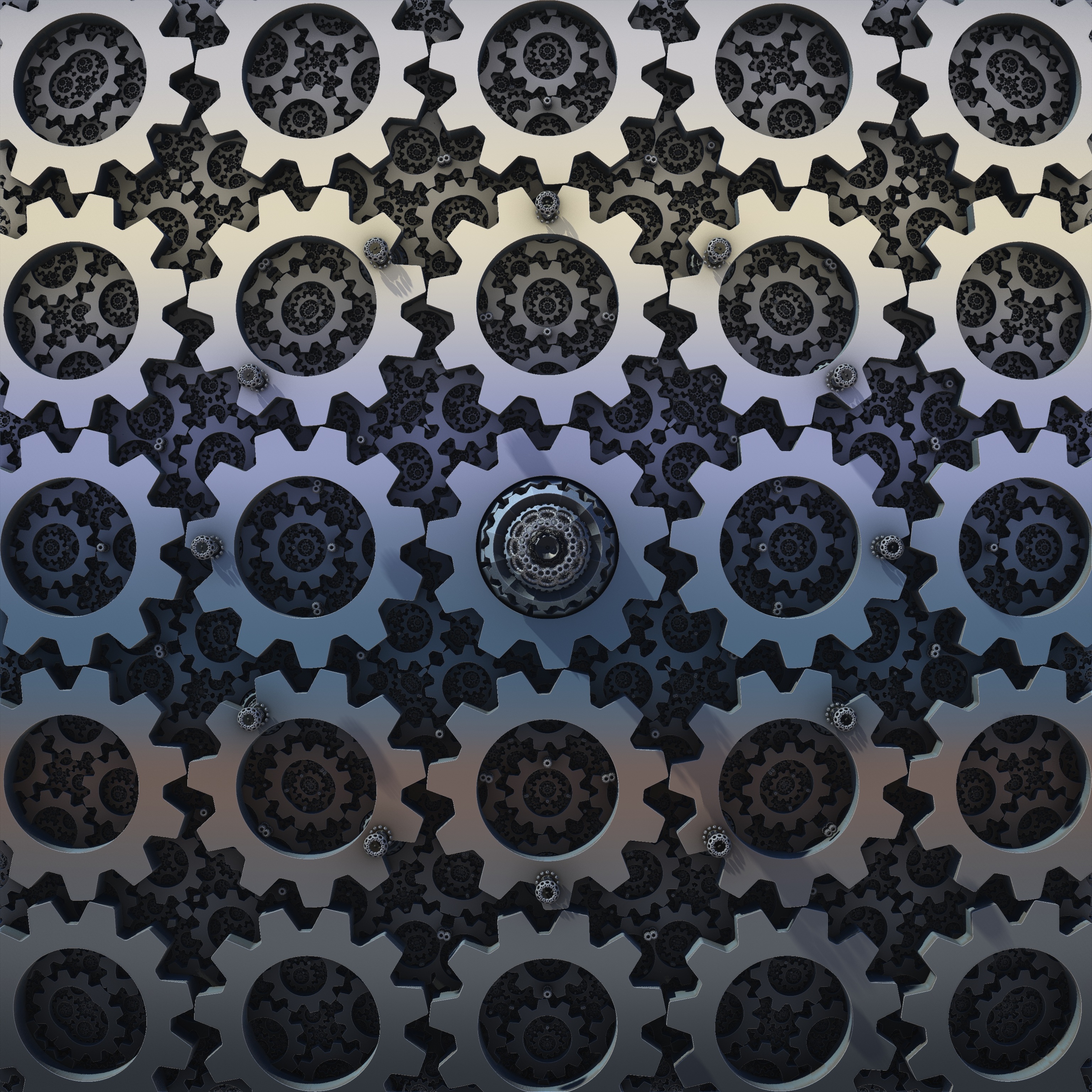 Gears fractal render 3d connection free image download