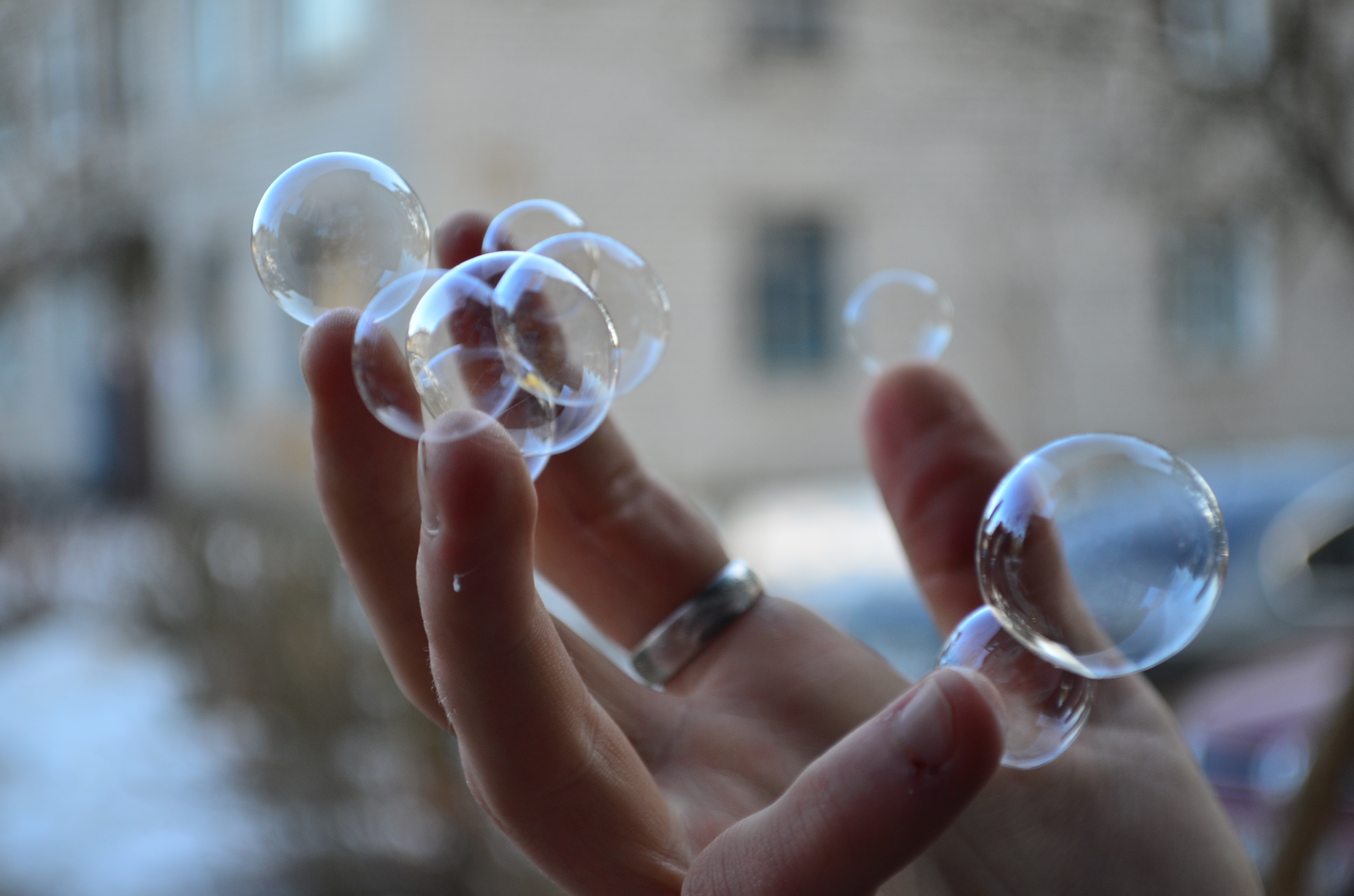 Soap Bubbles Hand Ring free image download