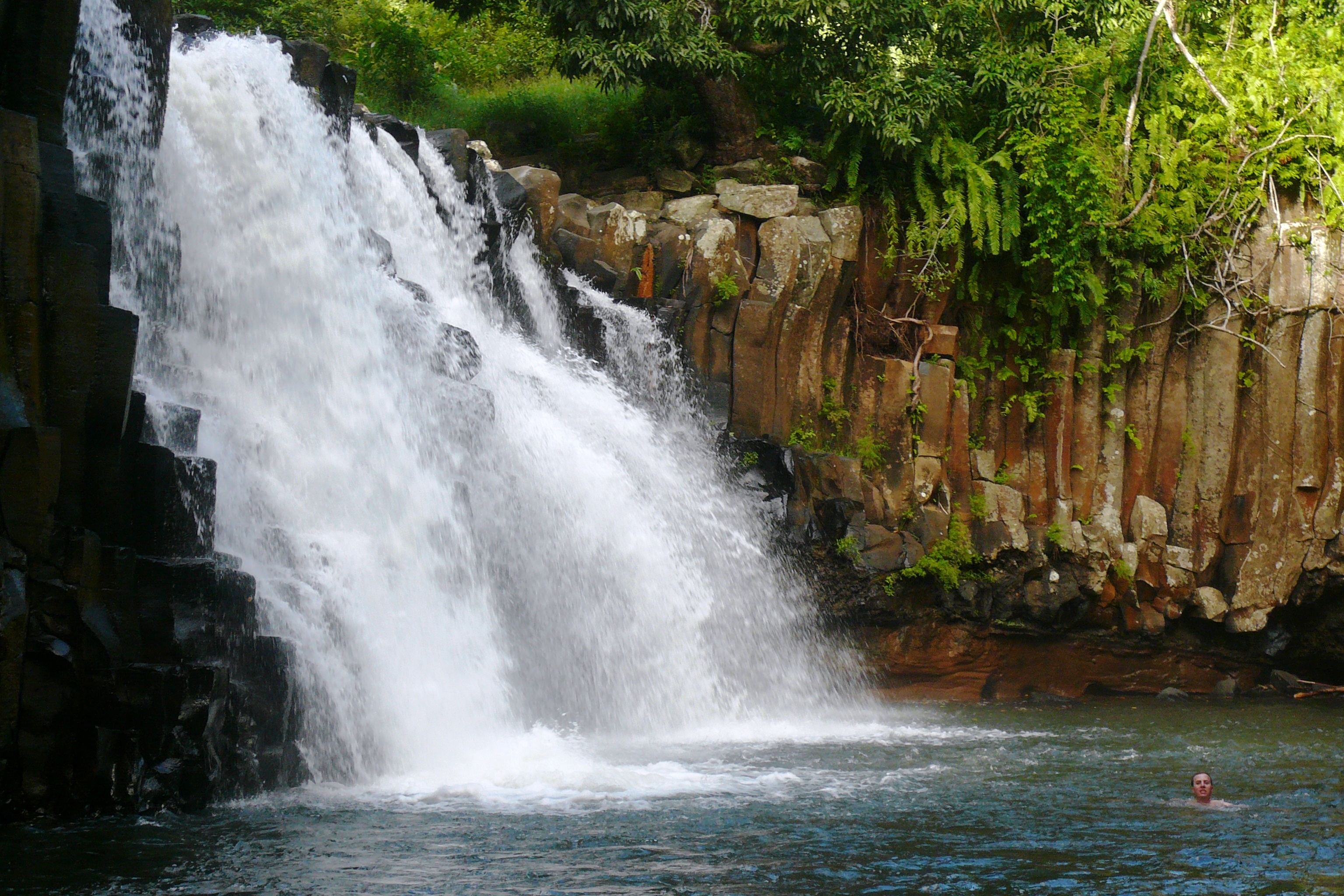 Waterfall Mauritius Tropics free image download