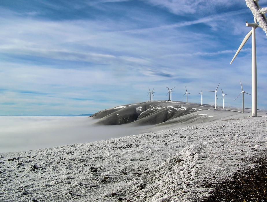 Wind Farm Turbine Snow free image download