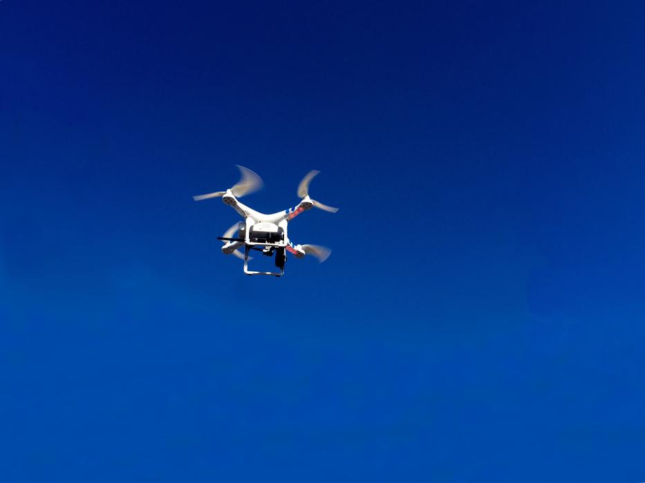Drone Flight Blue Sky free image download