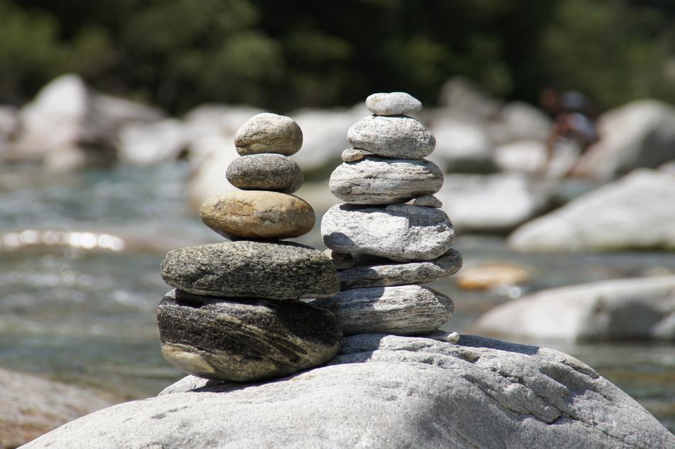 Small rocks by the river free image download