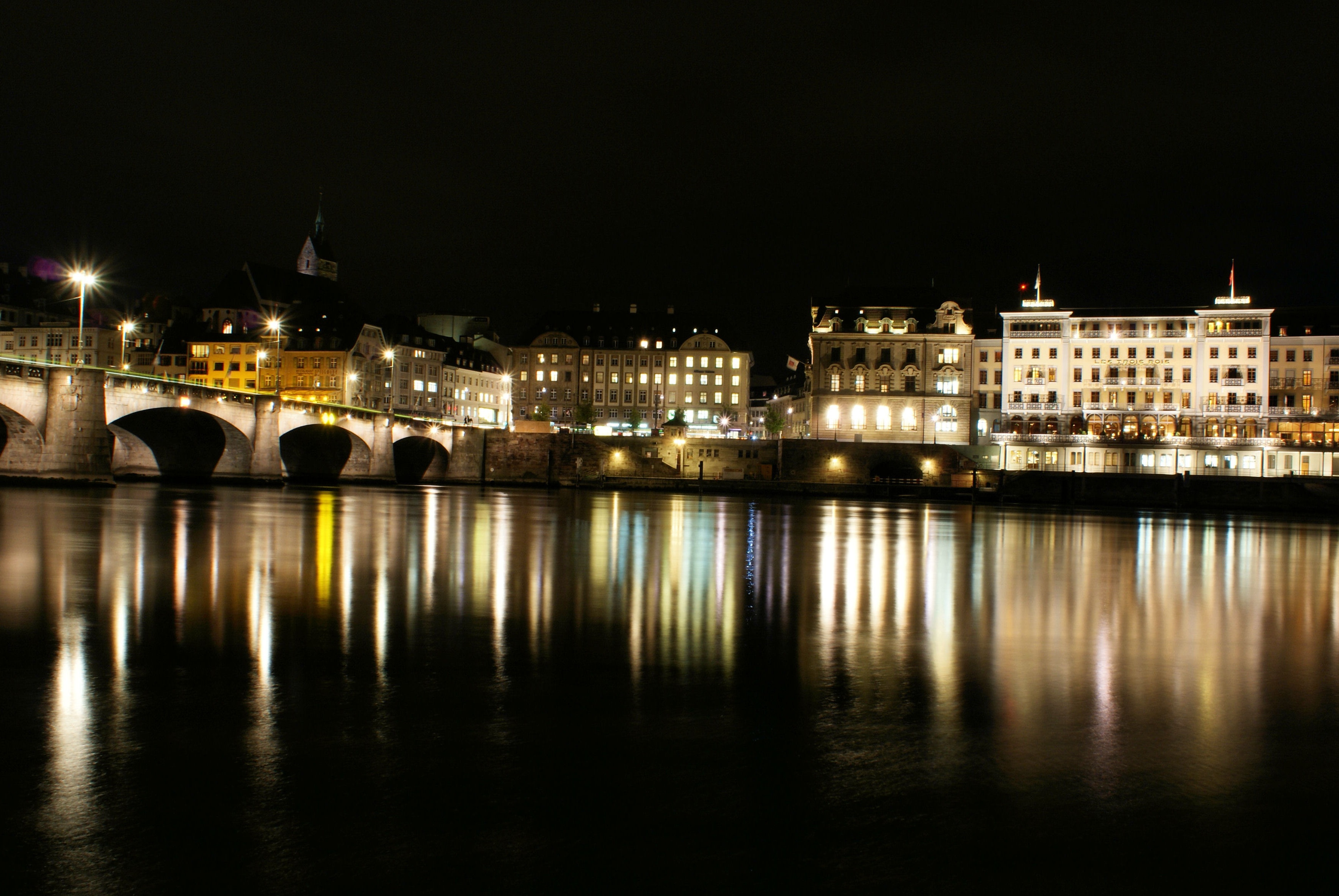 Basel Switzerland Night free image download