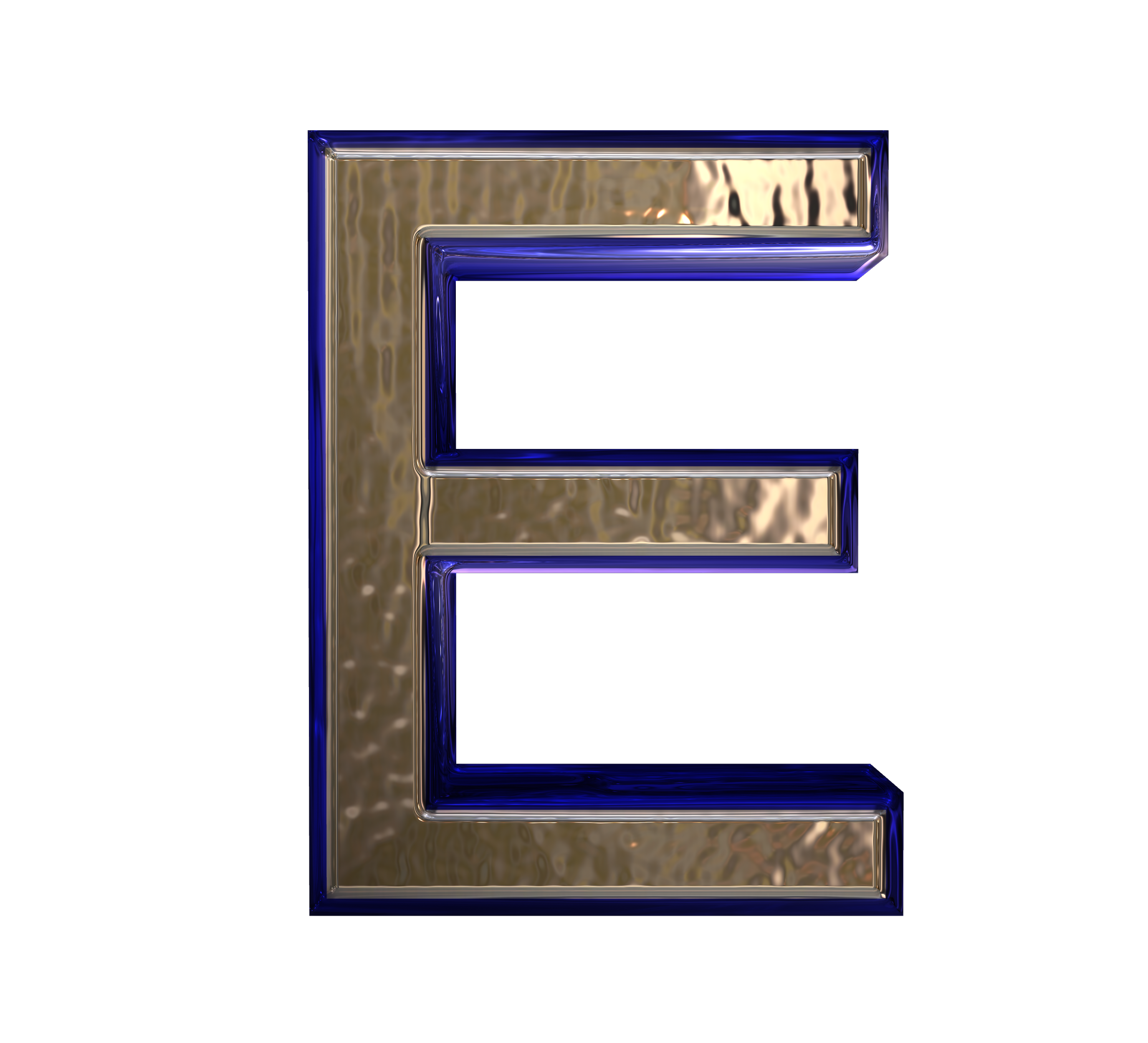 Letter silver alphabet E free image download