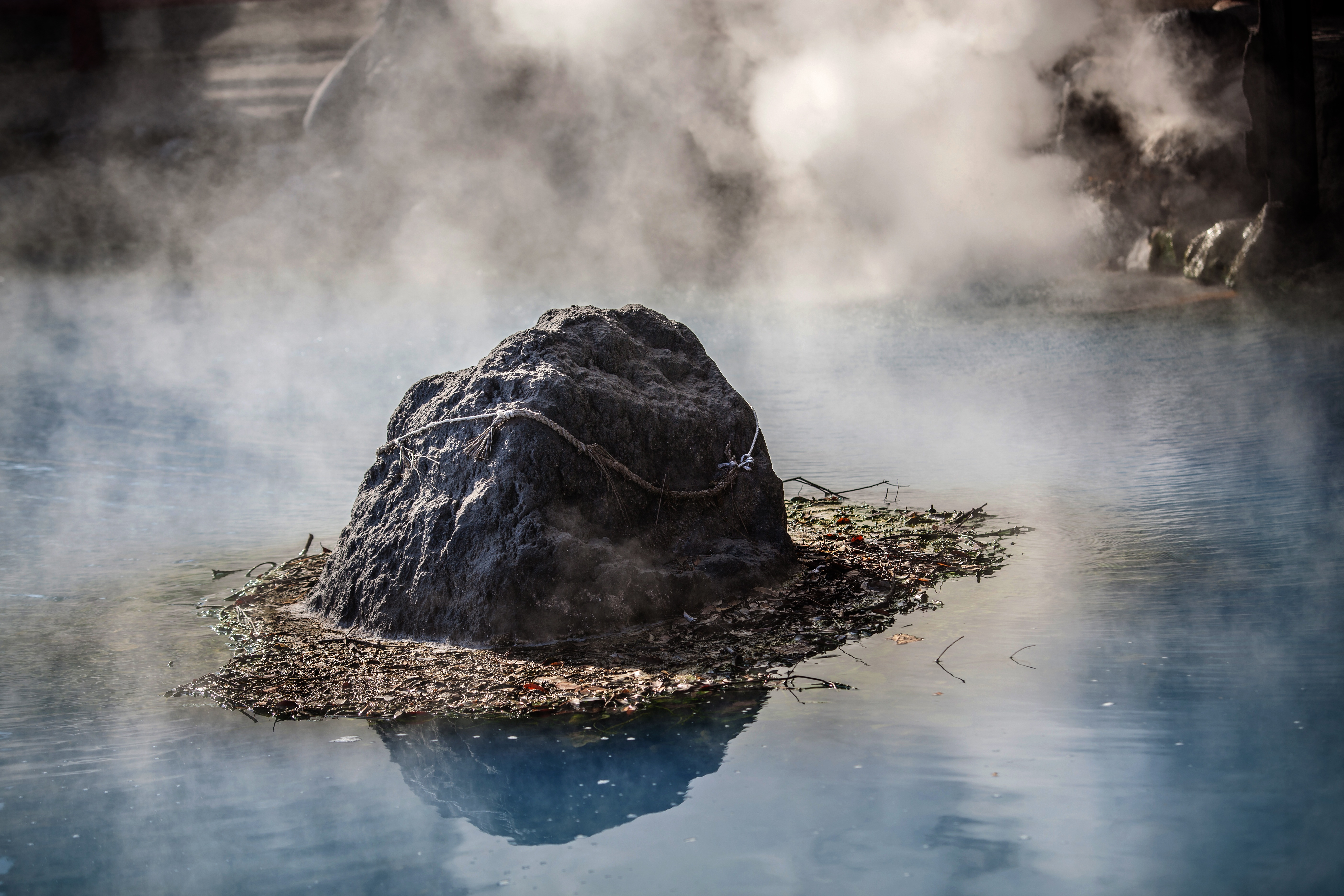 Hot Spring Rock Water free image download