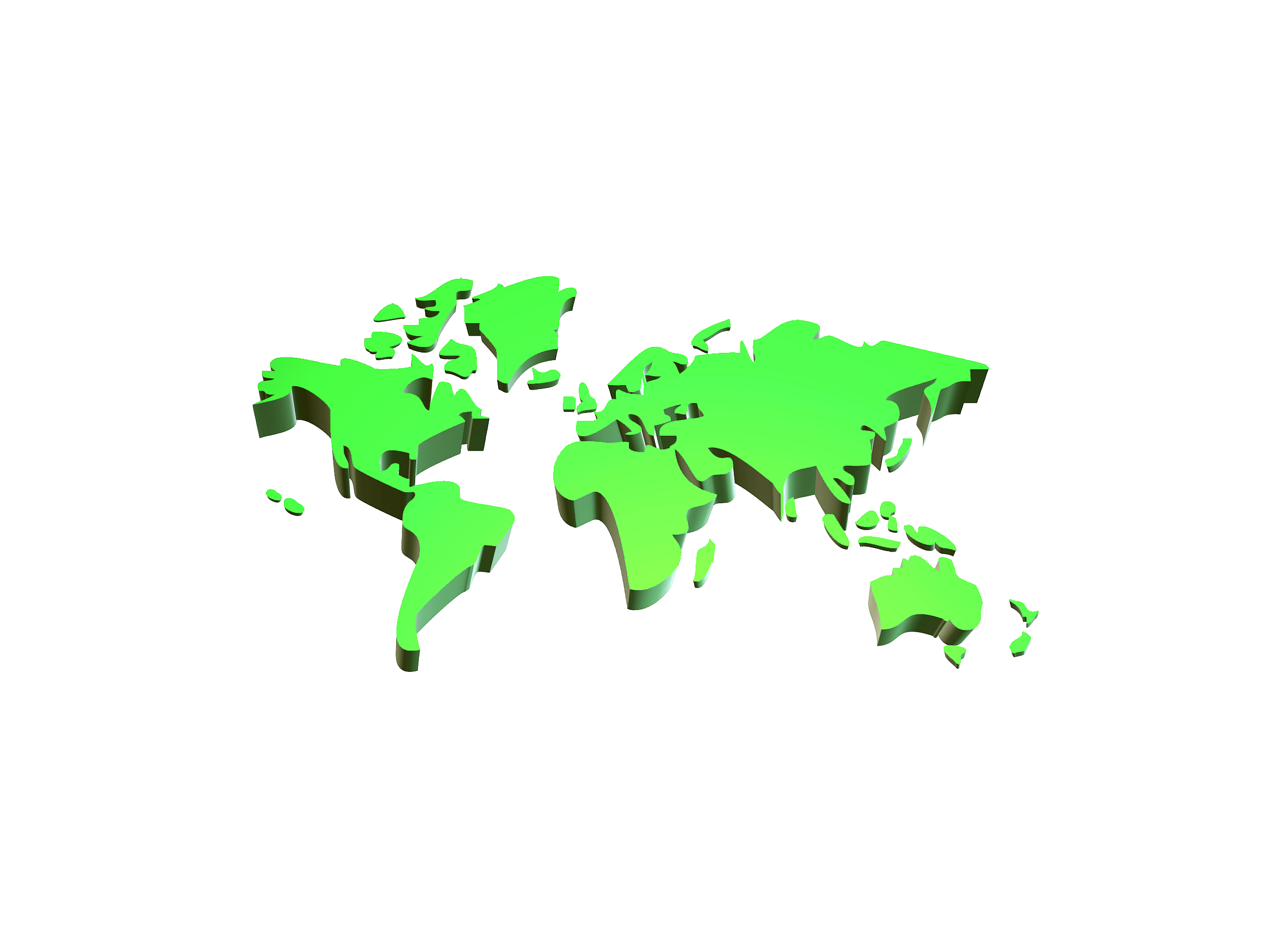 World green continents map free image download
