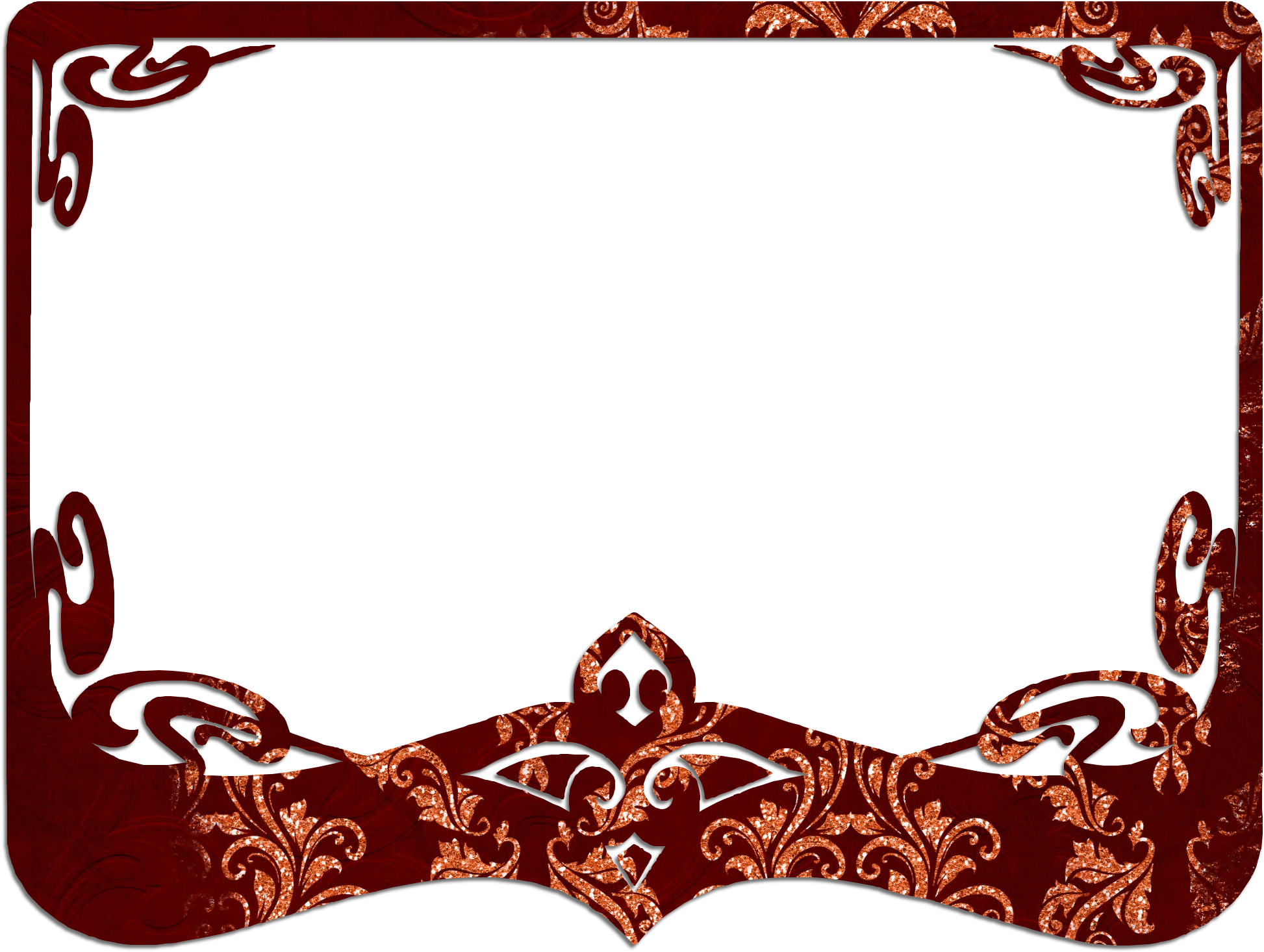 Frame red decorative border free image download