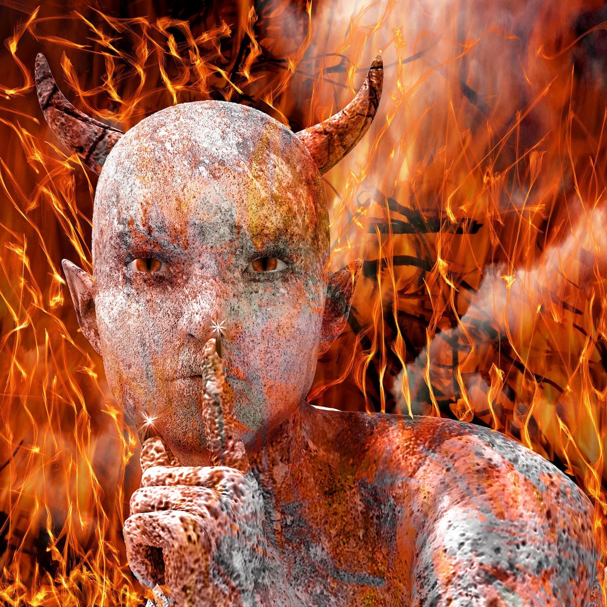 Devil hell fire fash evil horror free image download