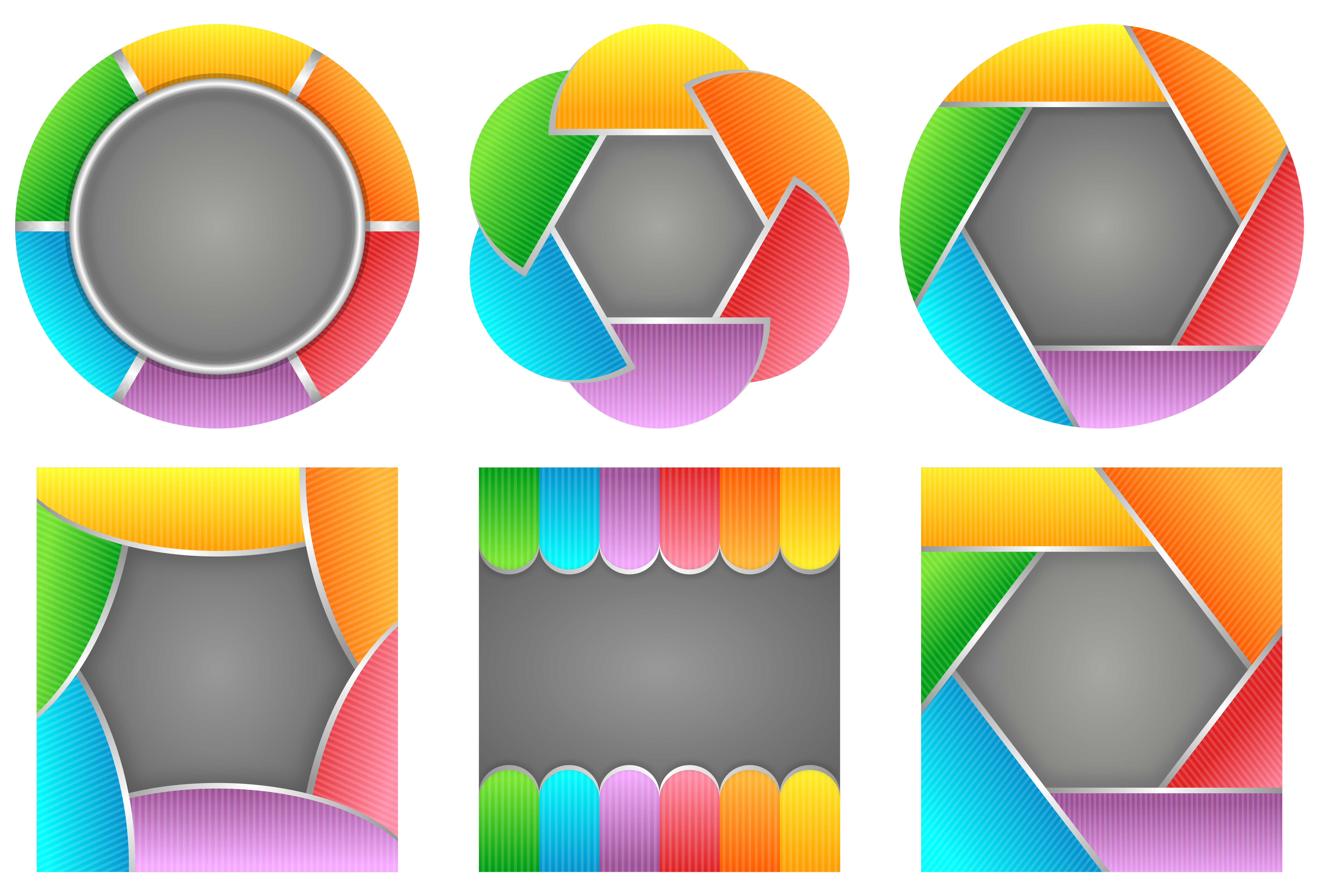 Colorful figures free image download