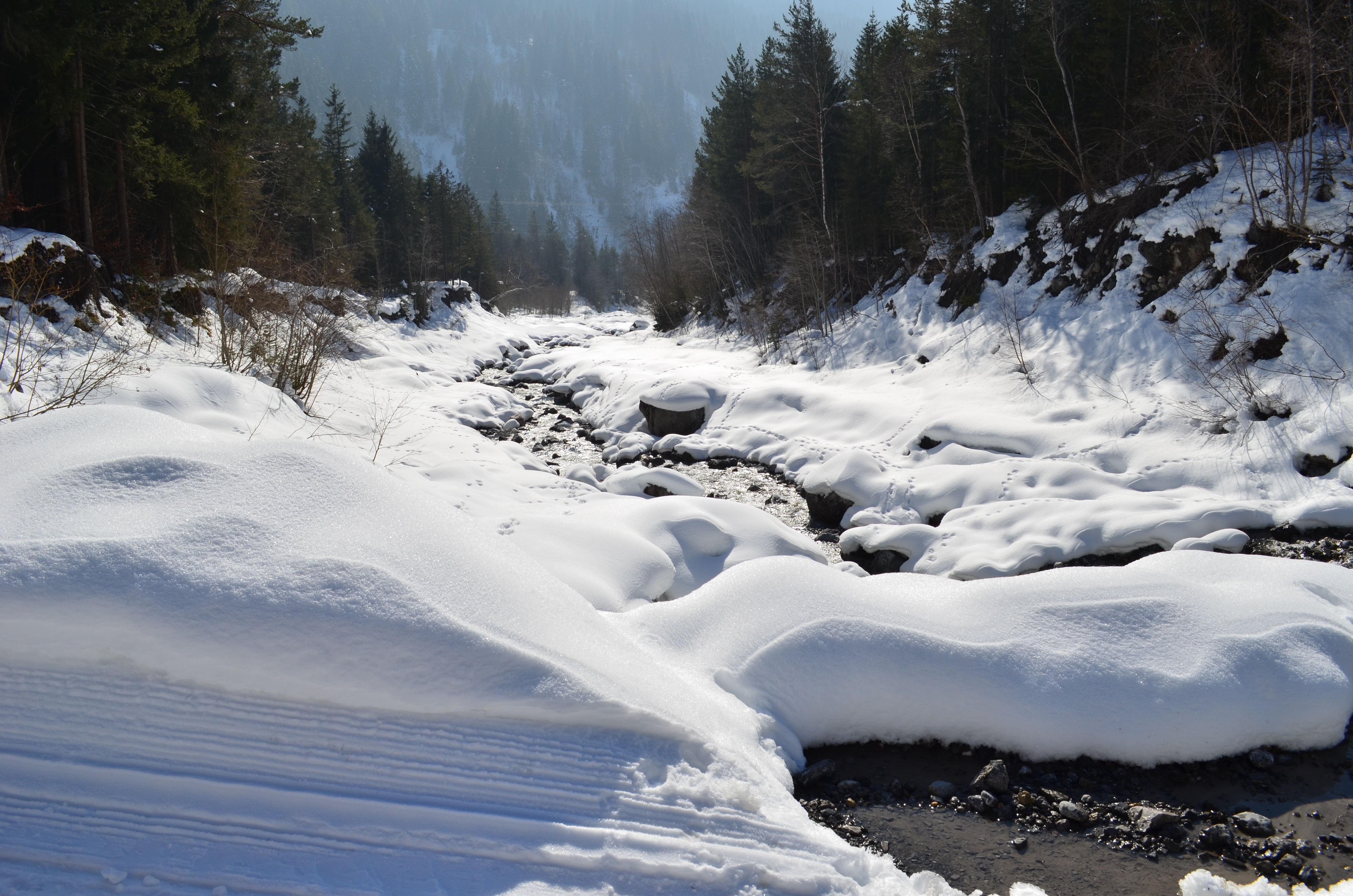 Klostertal Austria Winter Bach free image download