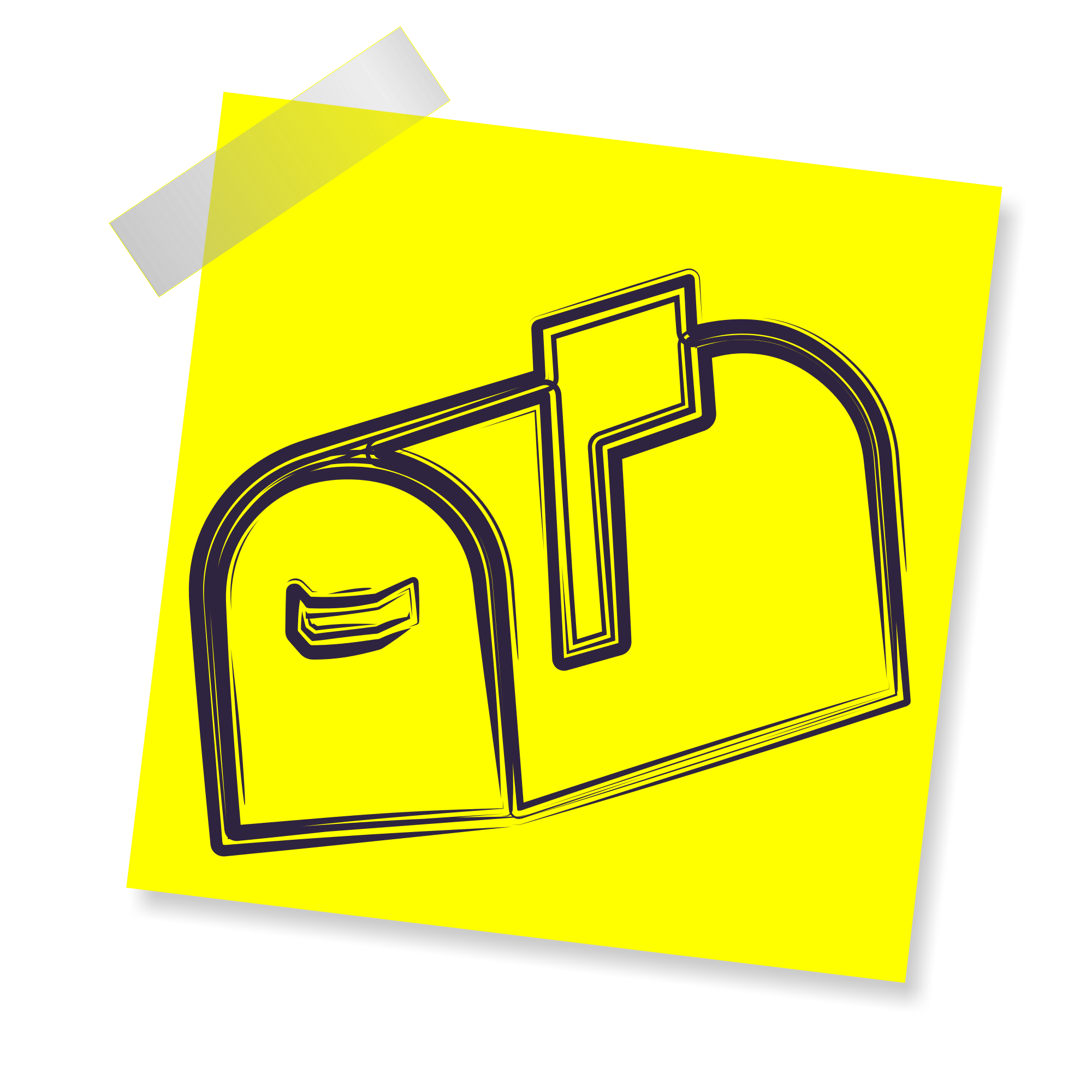 Mail box sign icon reminder free image download