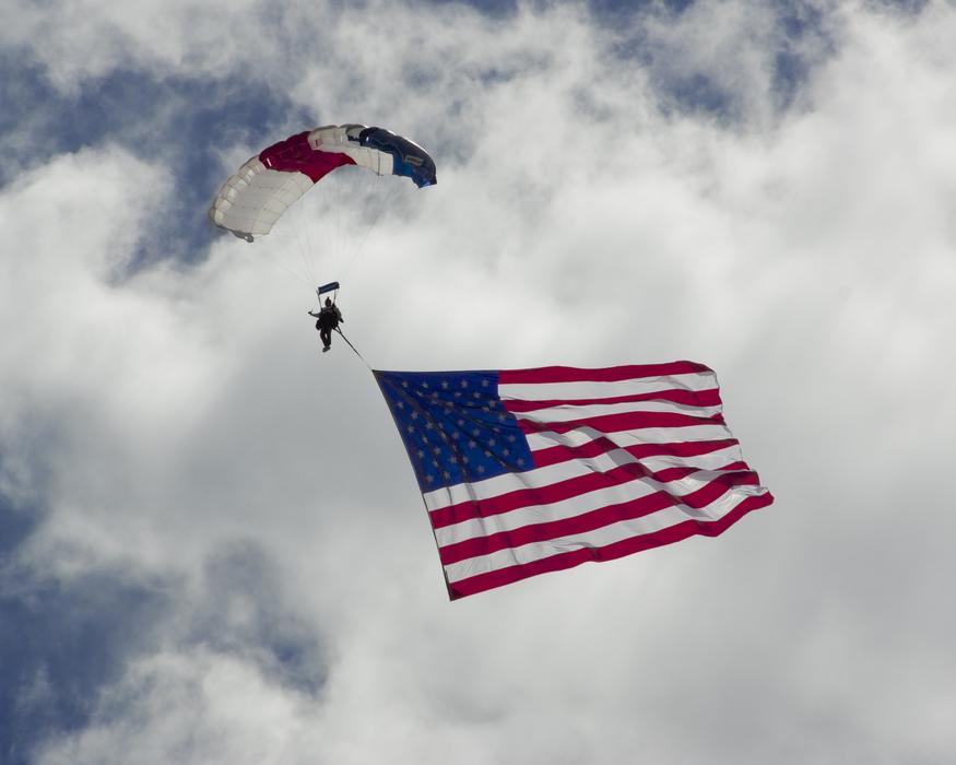 Flag Skydiver American free image download