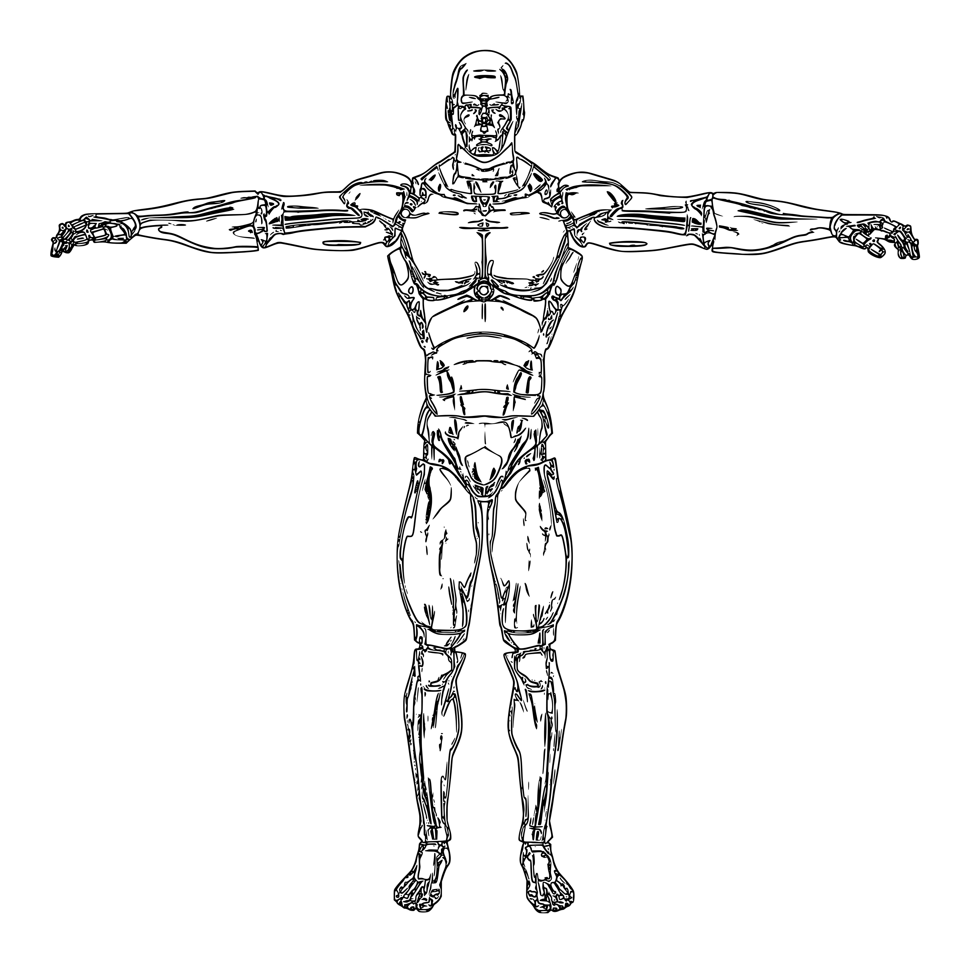 Linear plan robot machine free image download