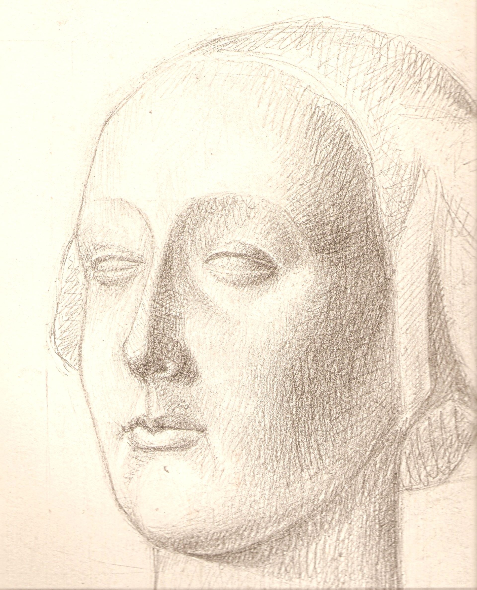 Drawing pencil messenger face art free image download