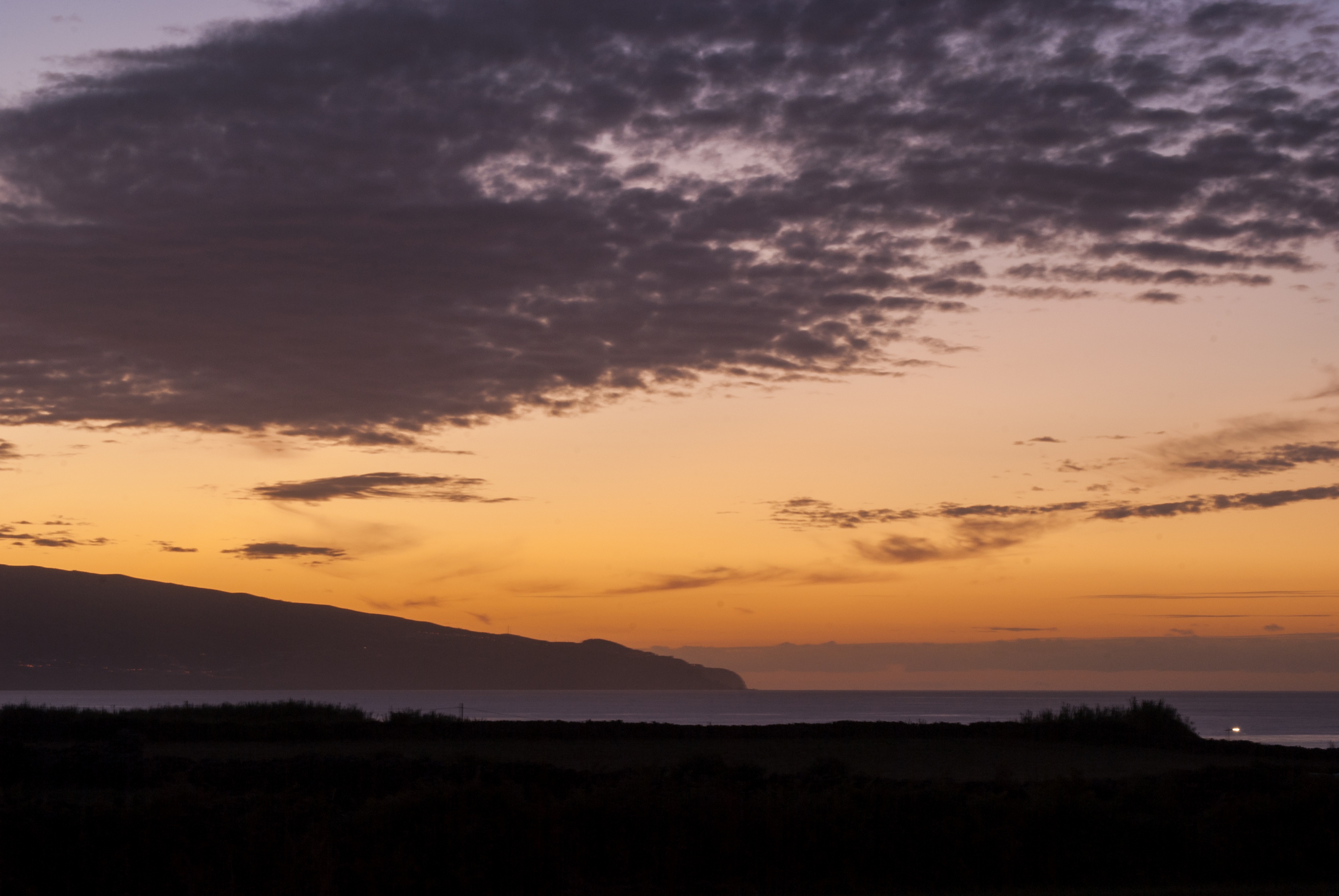 Sunset Mar Azores free image download