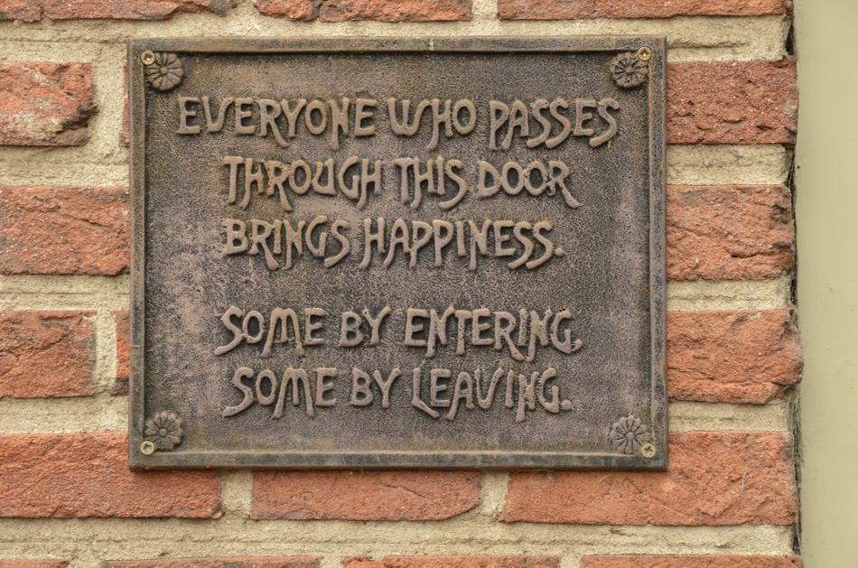 Old inscription on the wall of a building free image download