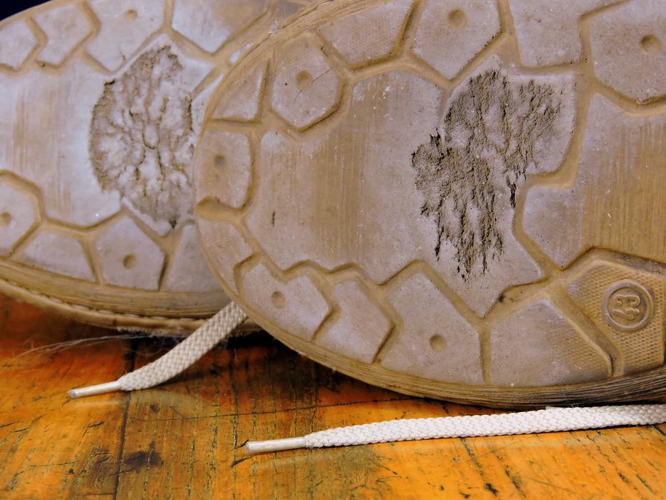 Frayed soles of shoes free image download
