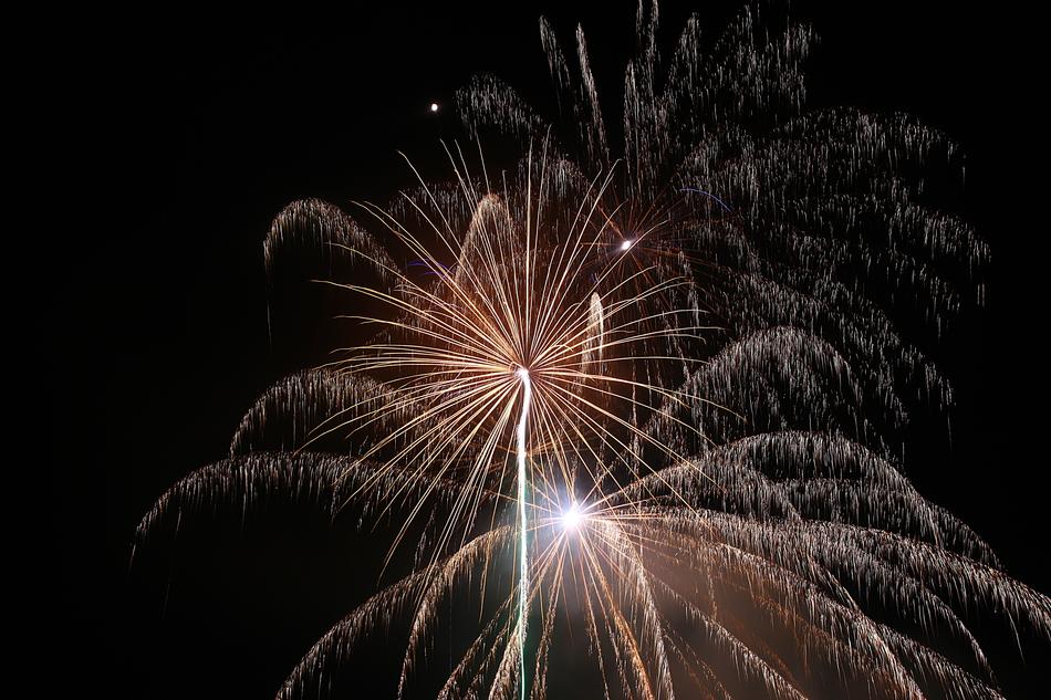 Fireworks night lights beautiful free image download