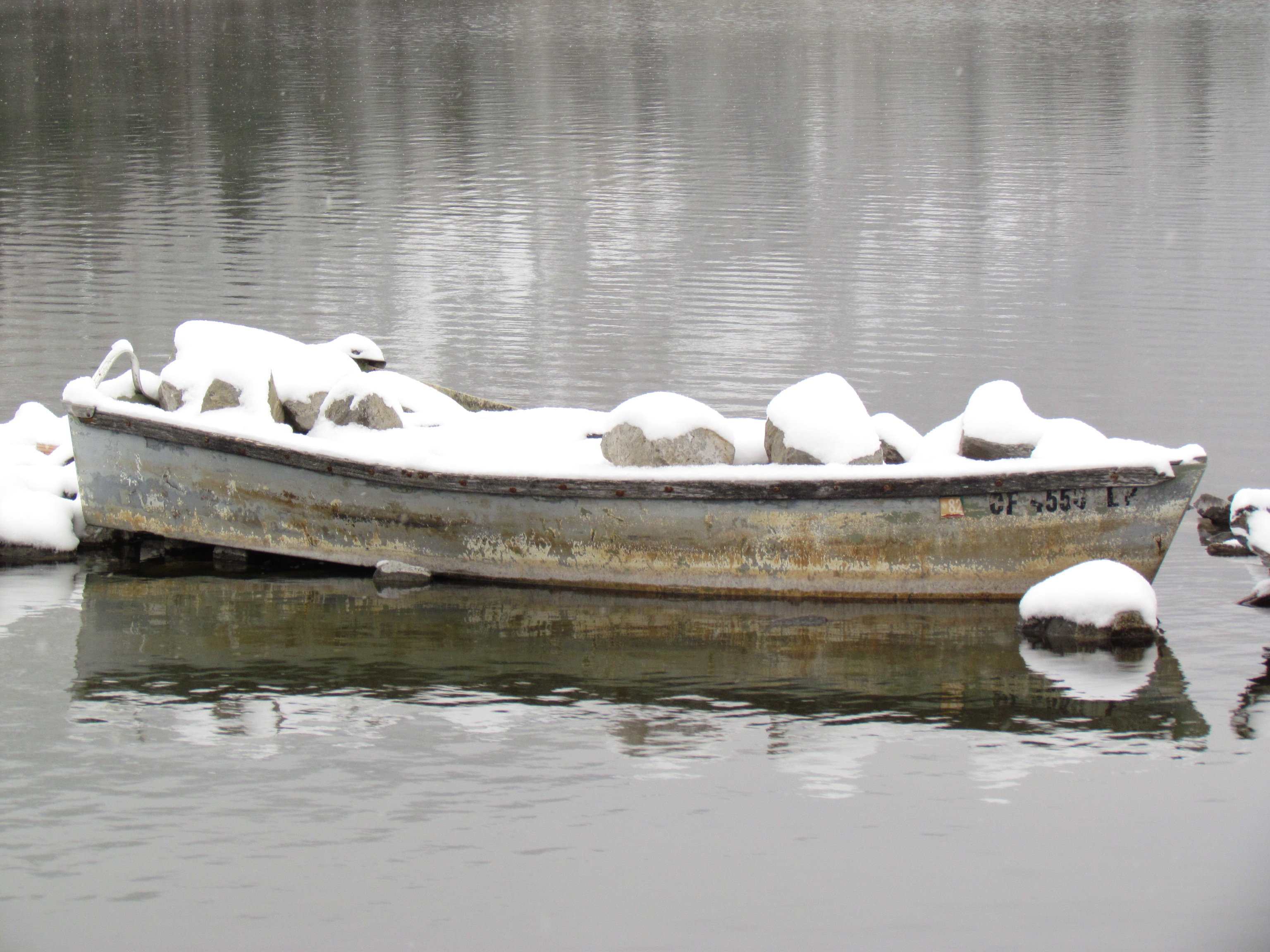 Snow Boat Winter free image download
