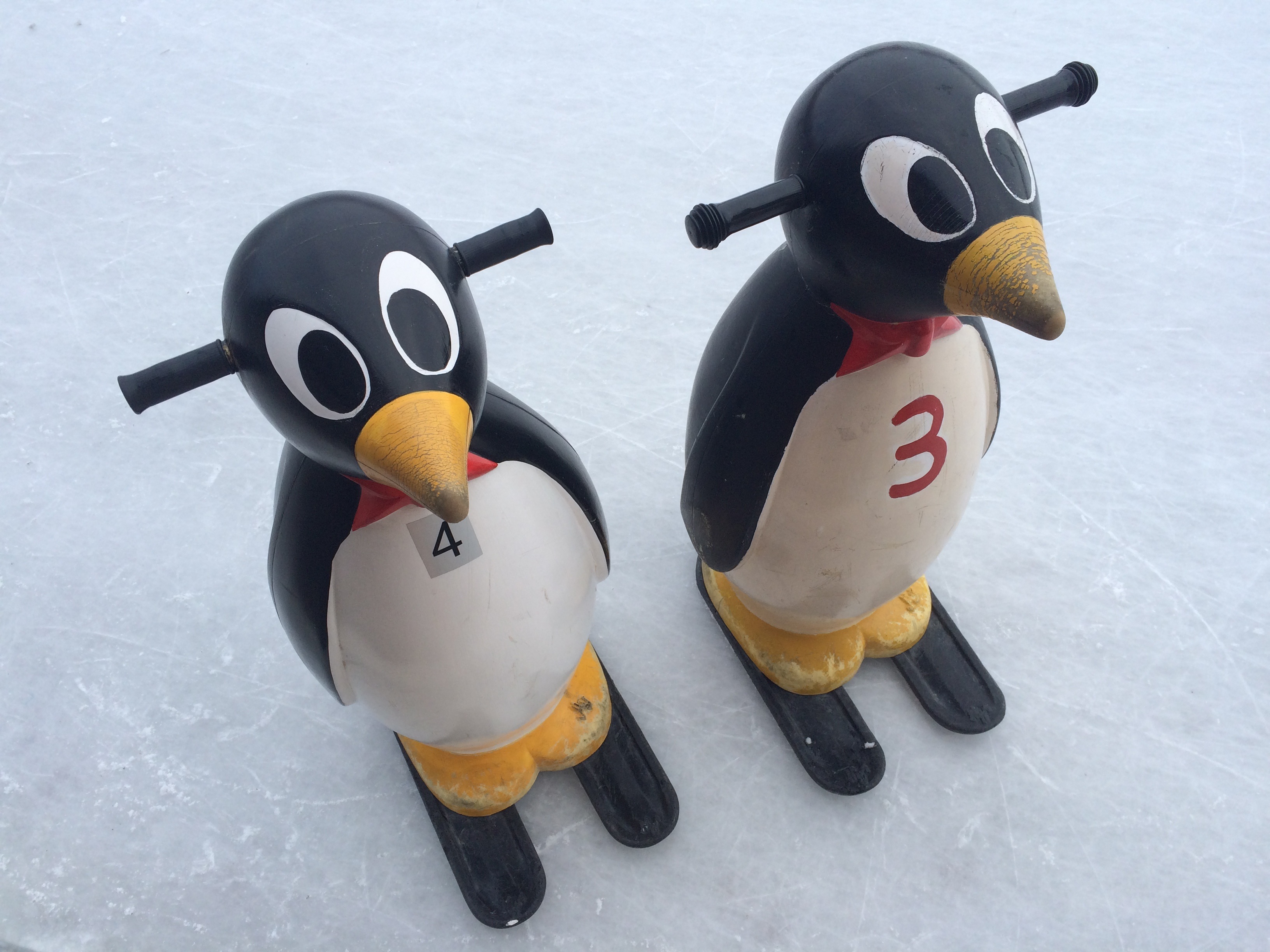 Penguin Ice Skating free image download