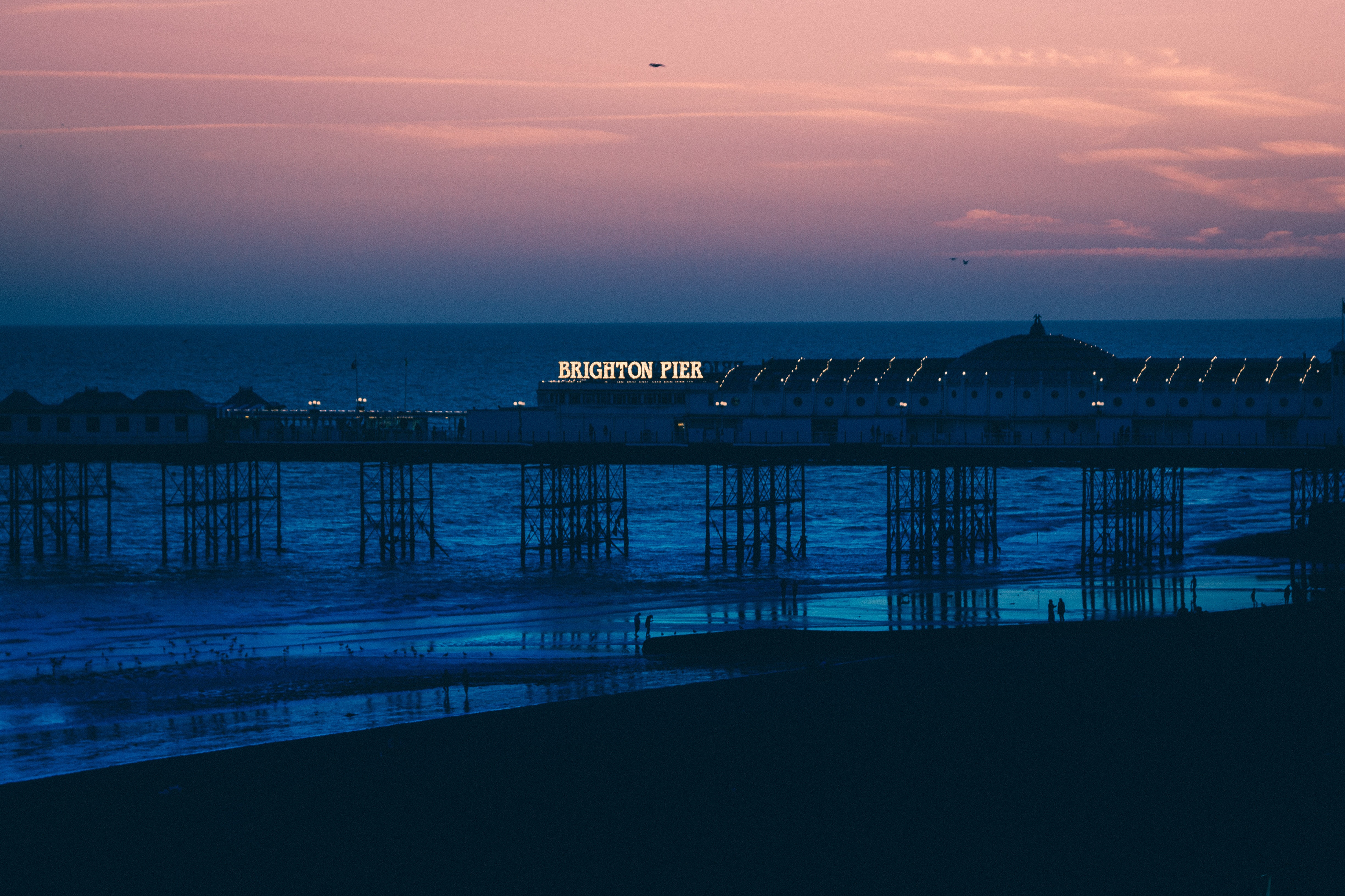 Brighton Pier Water free image download