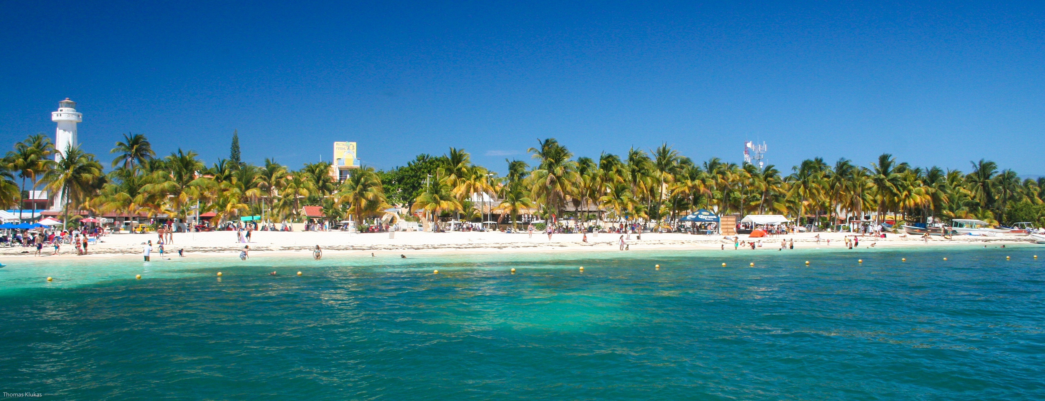 Cancun Beach in Mexico panorama view free image download