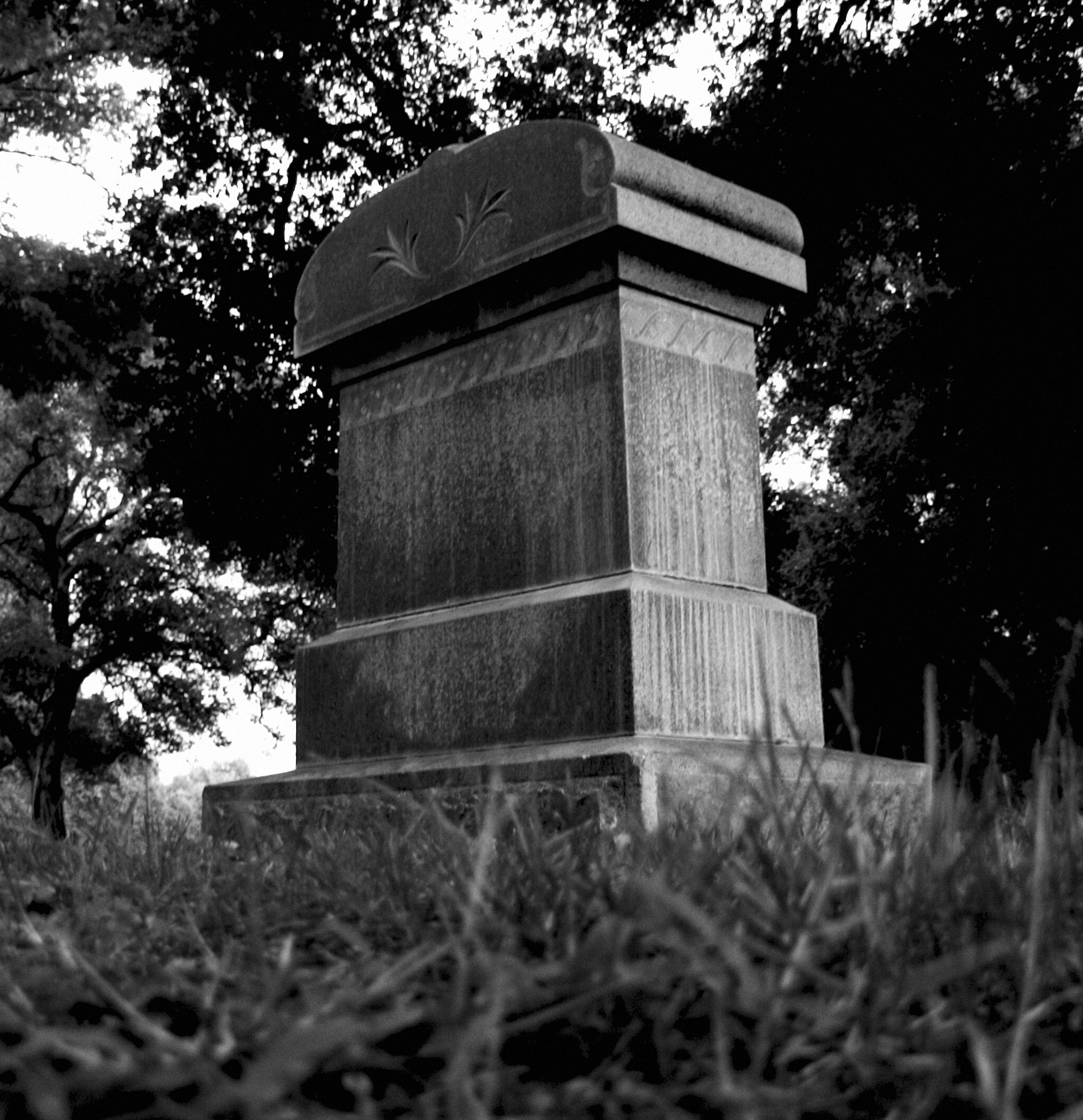 Stone monument with patterns free image download