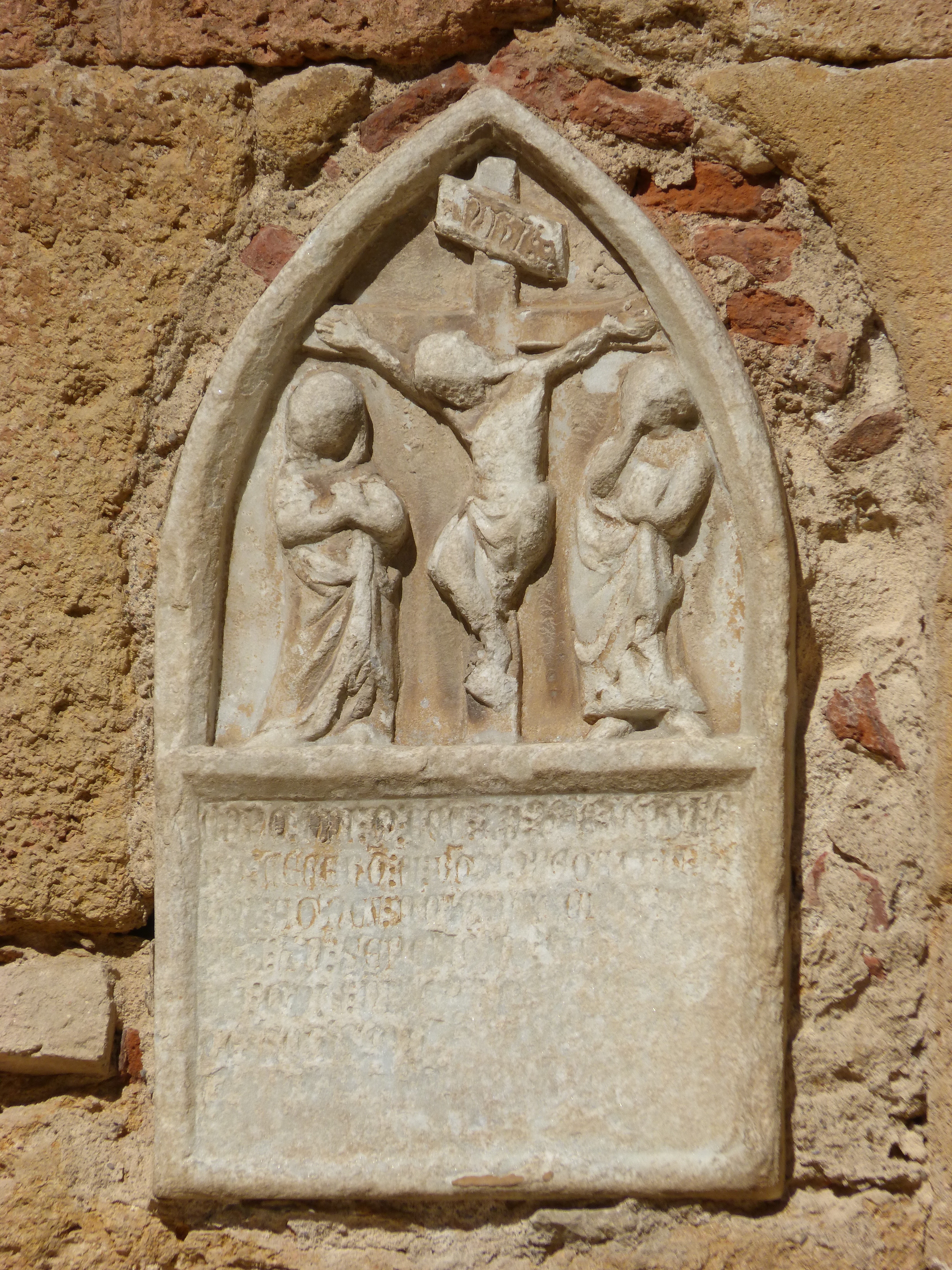 Crucifixion Cruz Romanesque Carved stone free image download