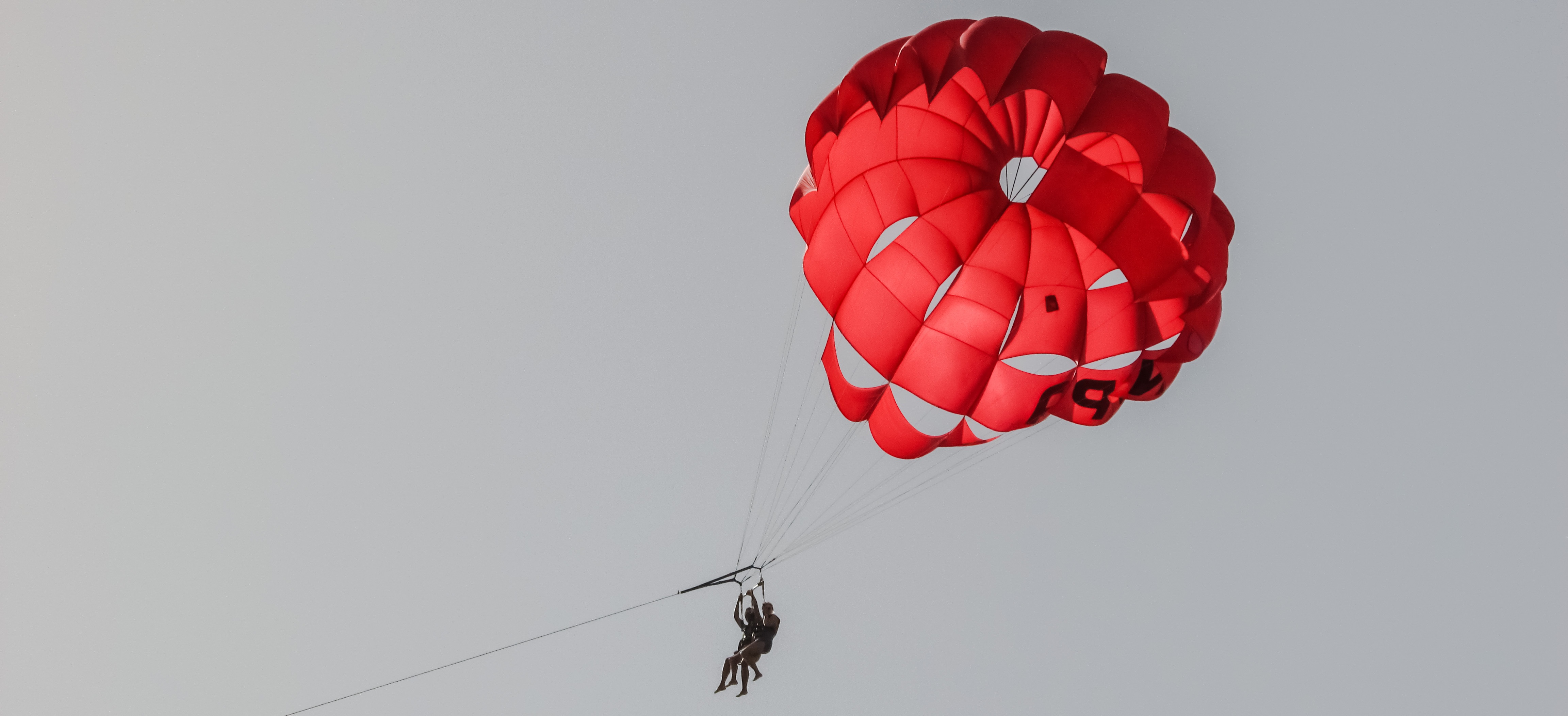 Parachute Paragliding Red free image download