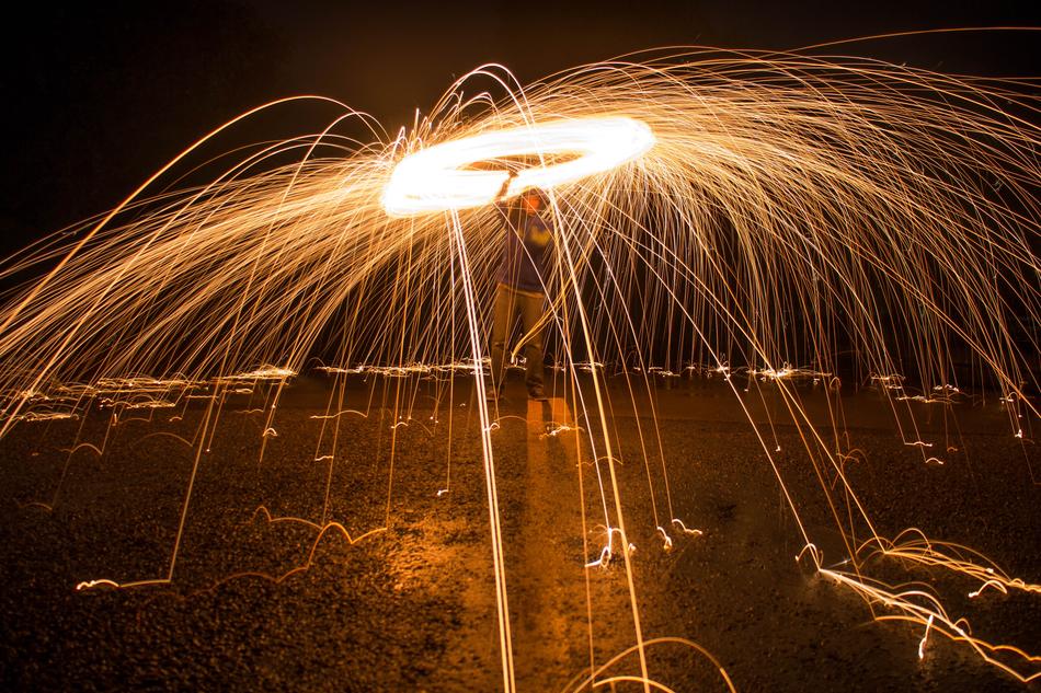 Sparks Long Exposure Light free image download