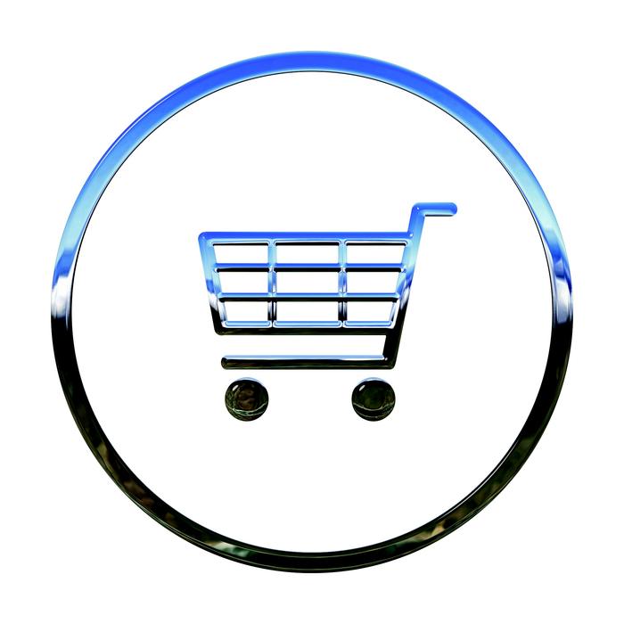 Colored grocery cart icon free image download