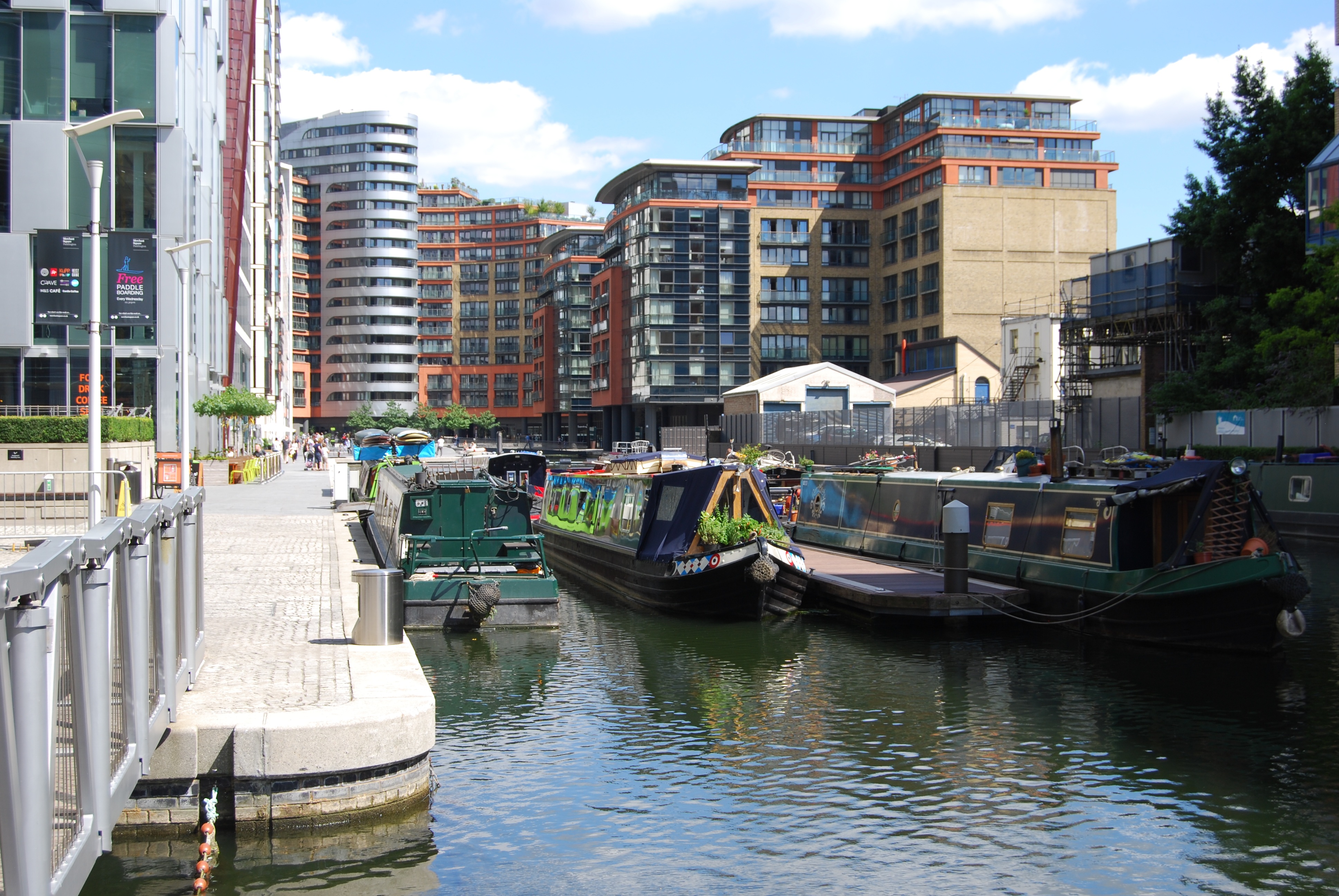 Merchant City London Canal free image download