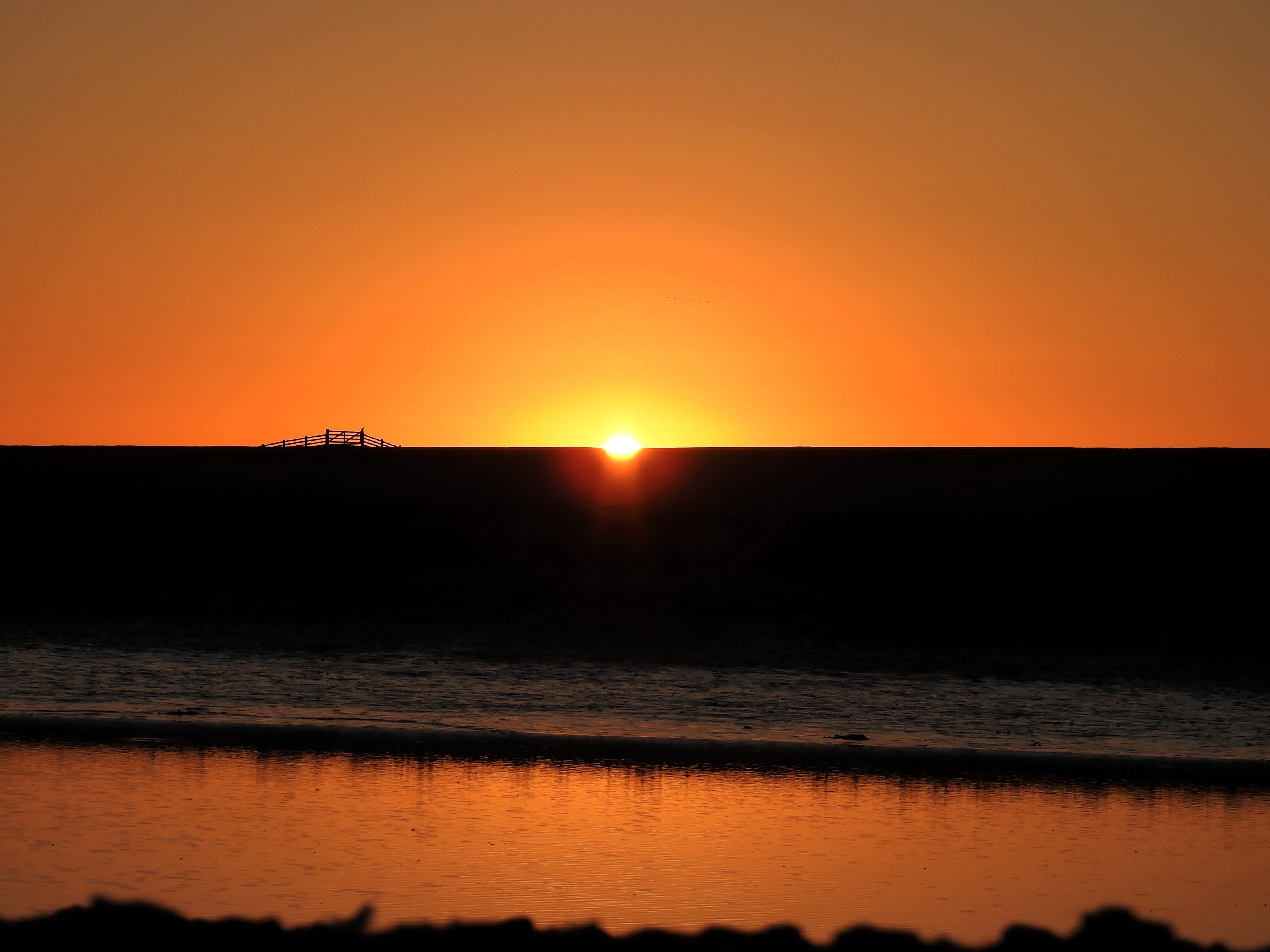 Sunrise Sunset North Sea free image download
