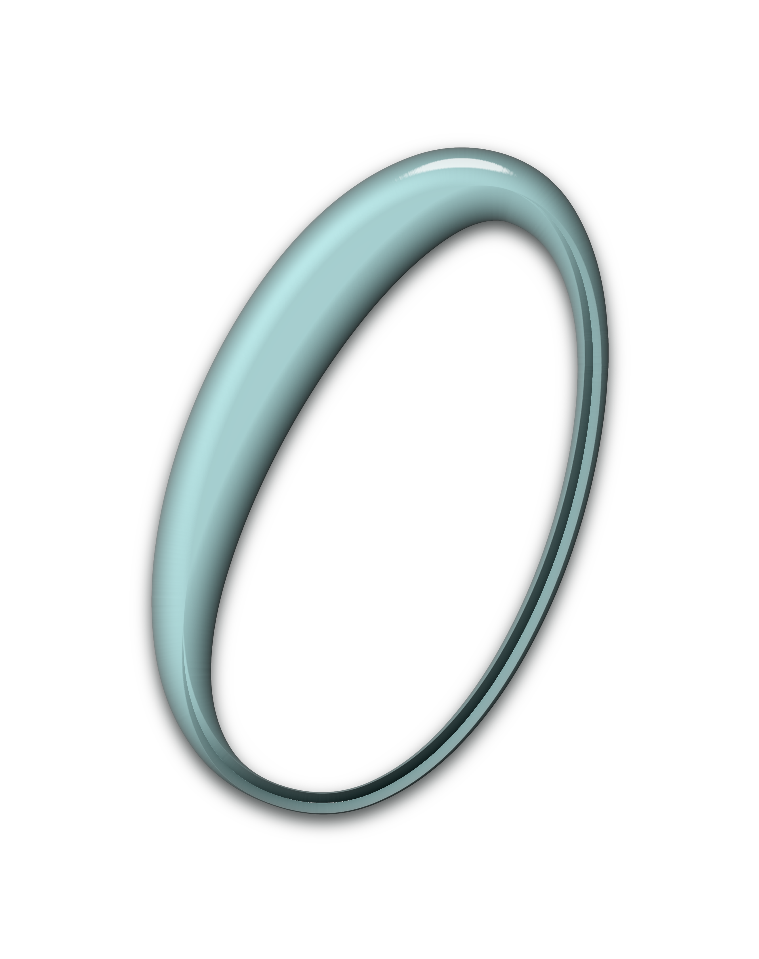 Numbers bevel aqua glass blue free image download