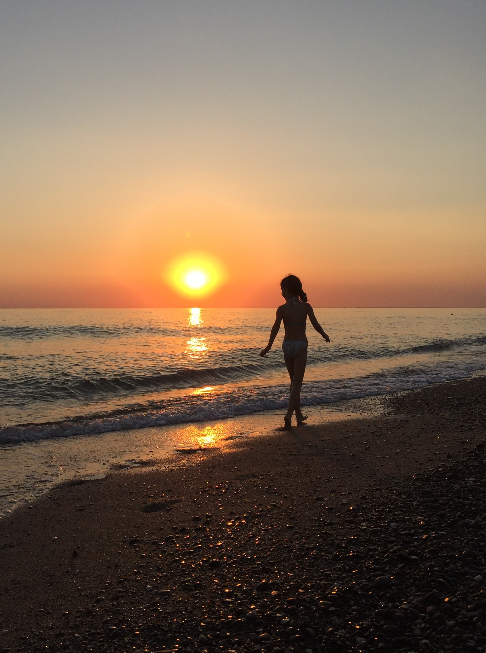Baby Sunset Sea free image download