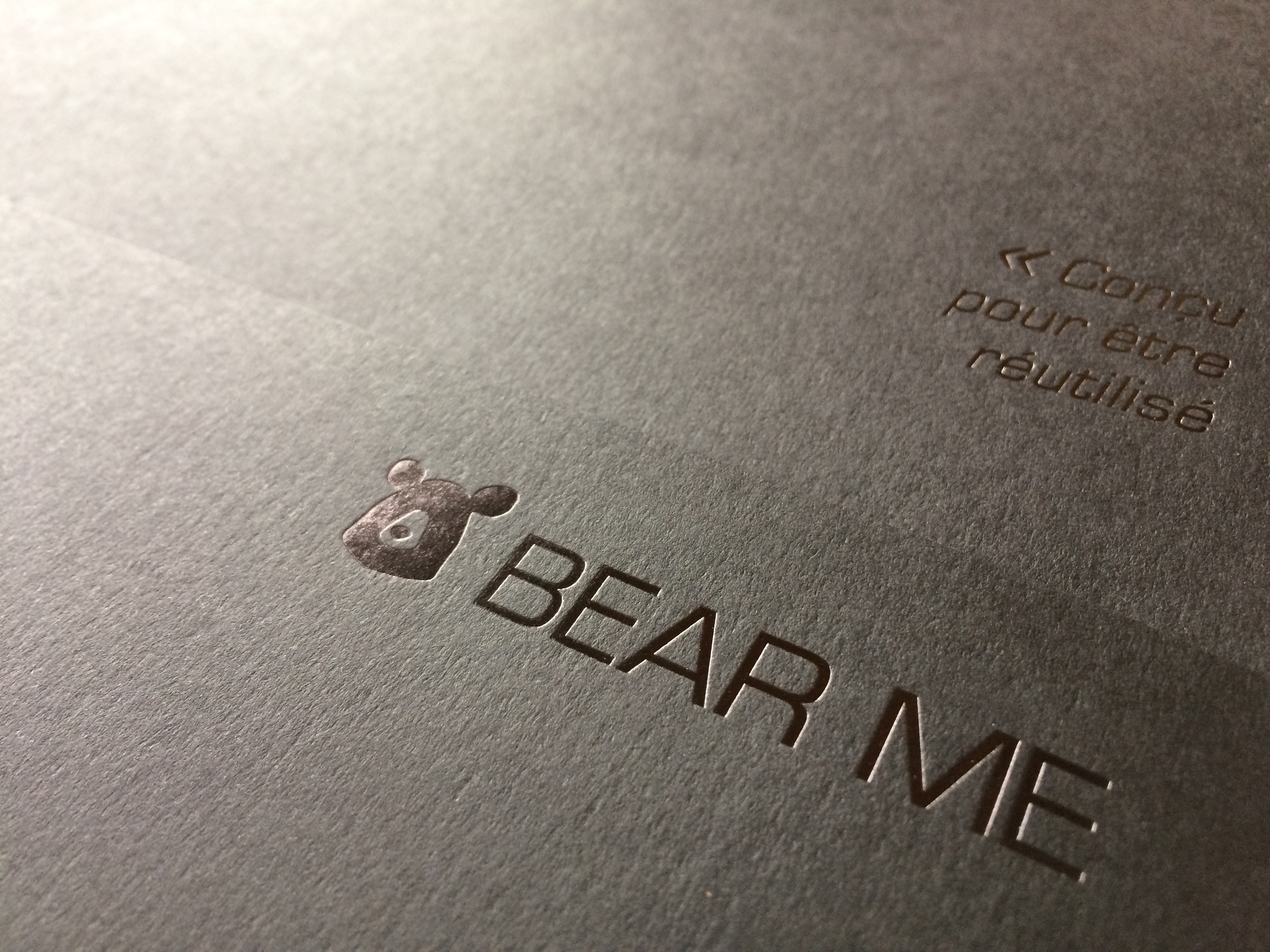 Logo with a bear and a signature free image download