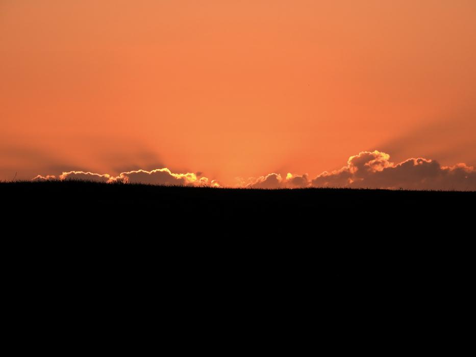 Sunset over North Sea free image download