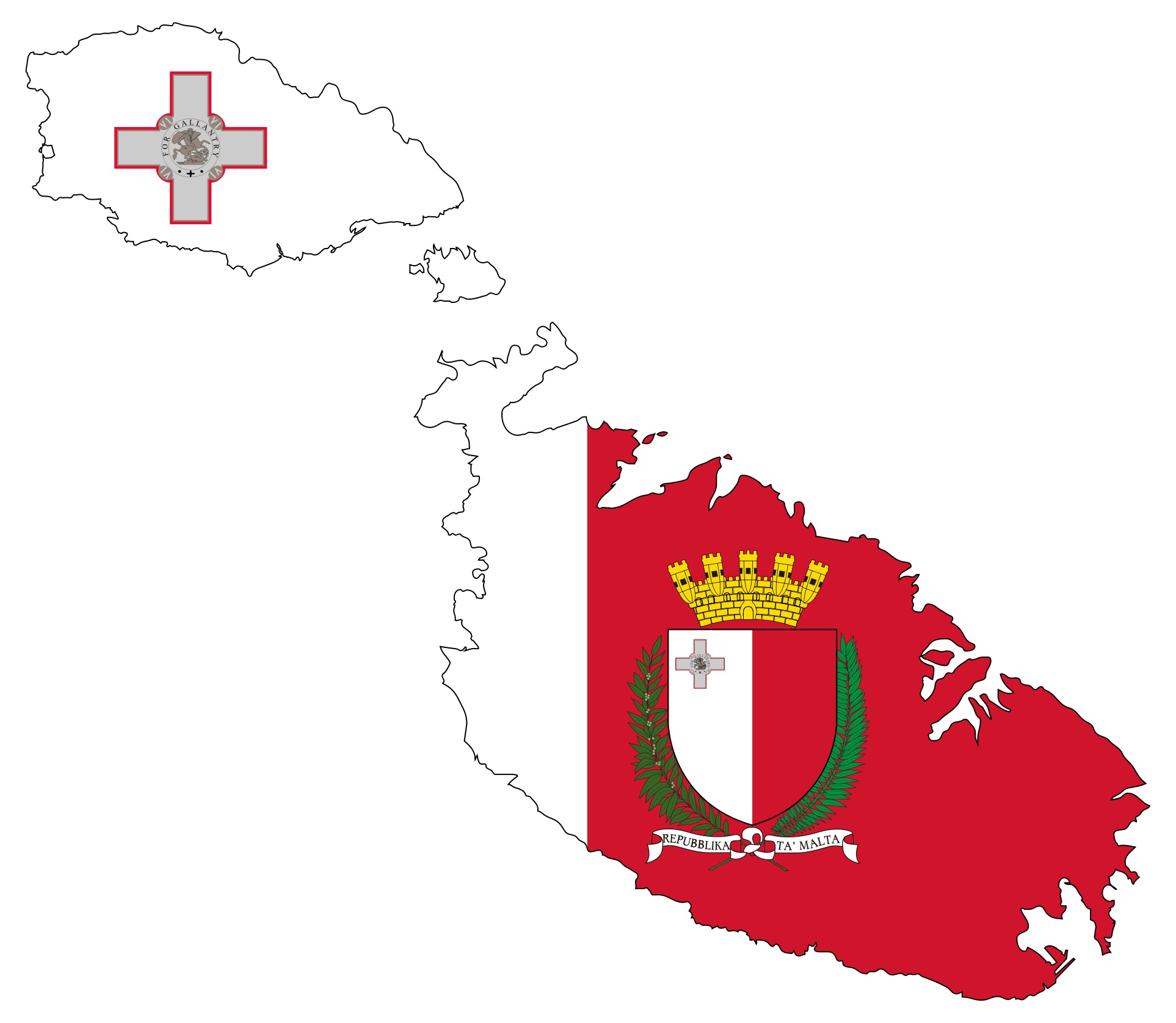 Malta country europe flag borders free image download