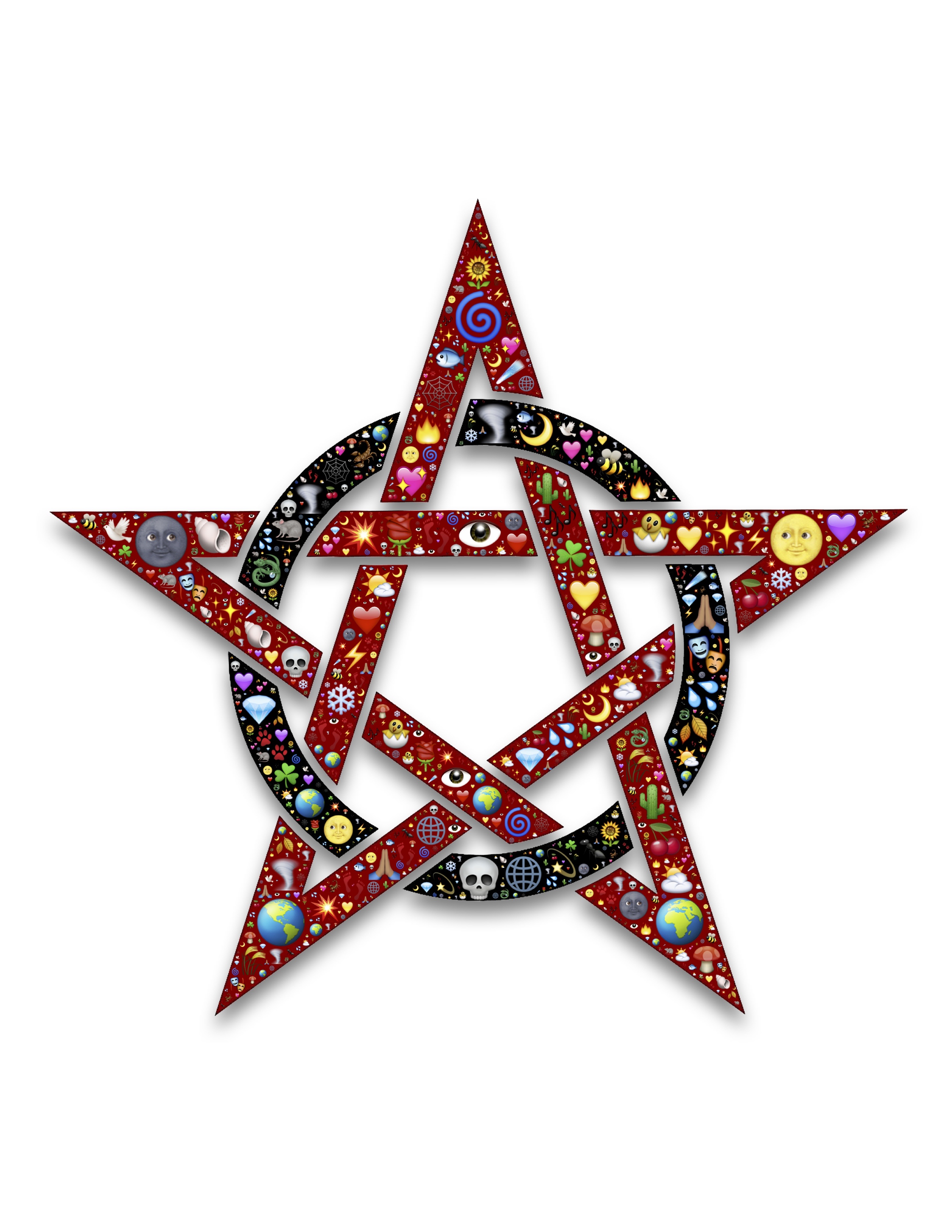 Pentacle pentangle star circle free image download