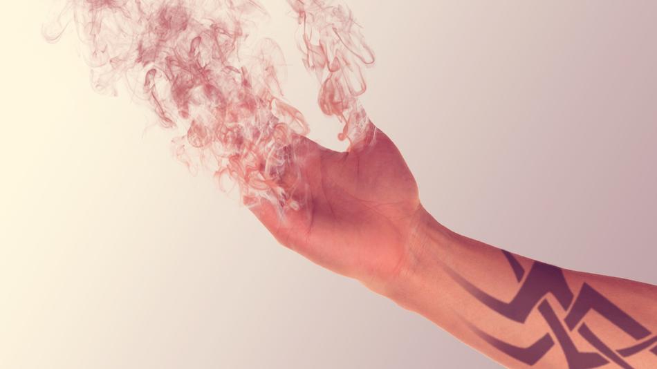 Hand smoke elements photoshop free image download