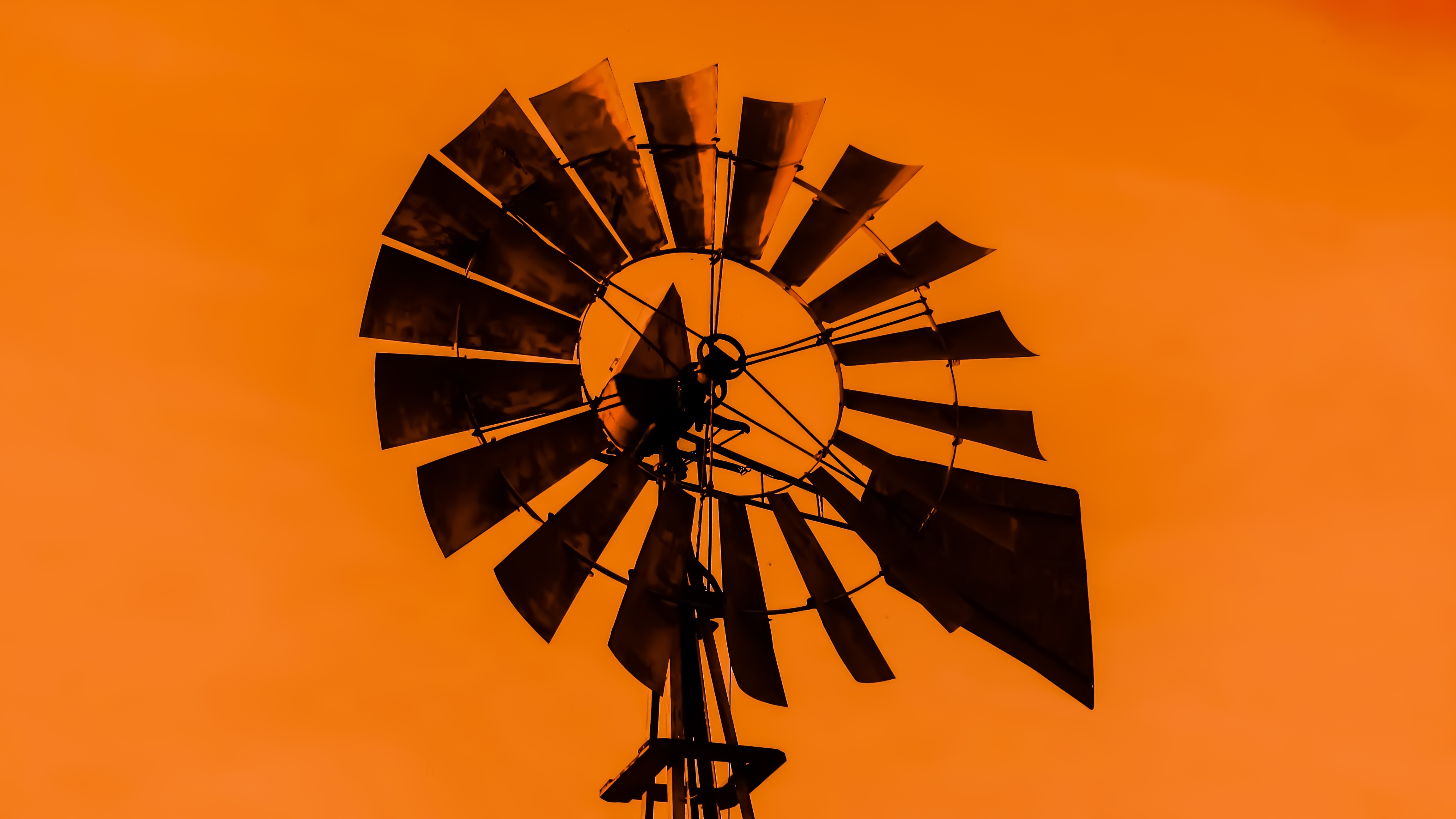 Windmill Sunset Shadow free image download